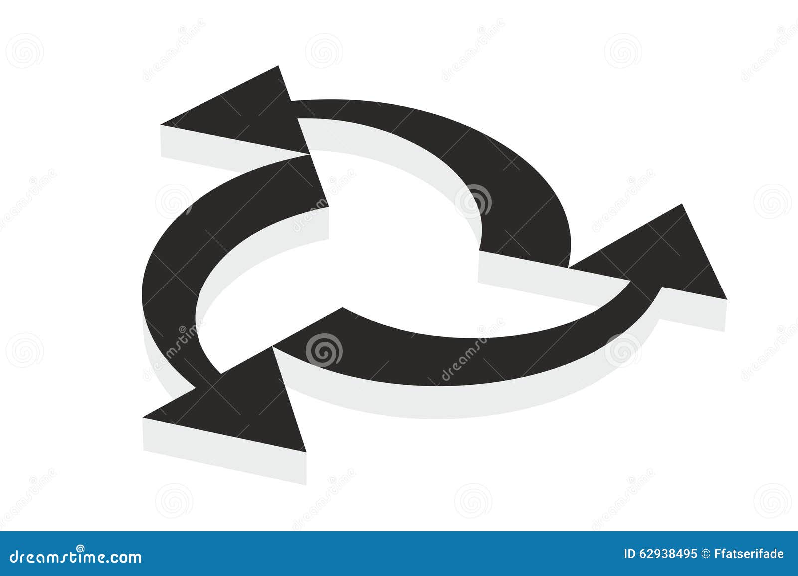 Twisting arrows template stock illustration. Illustration of decoration ...