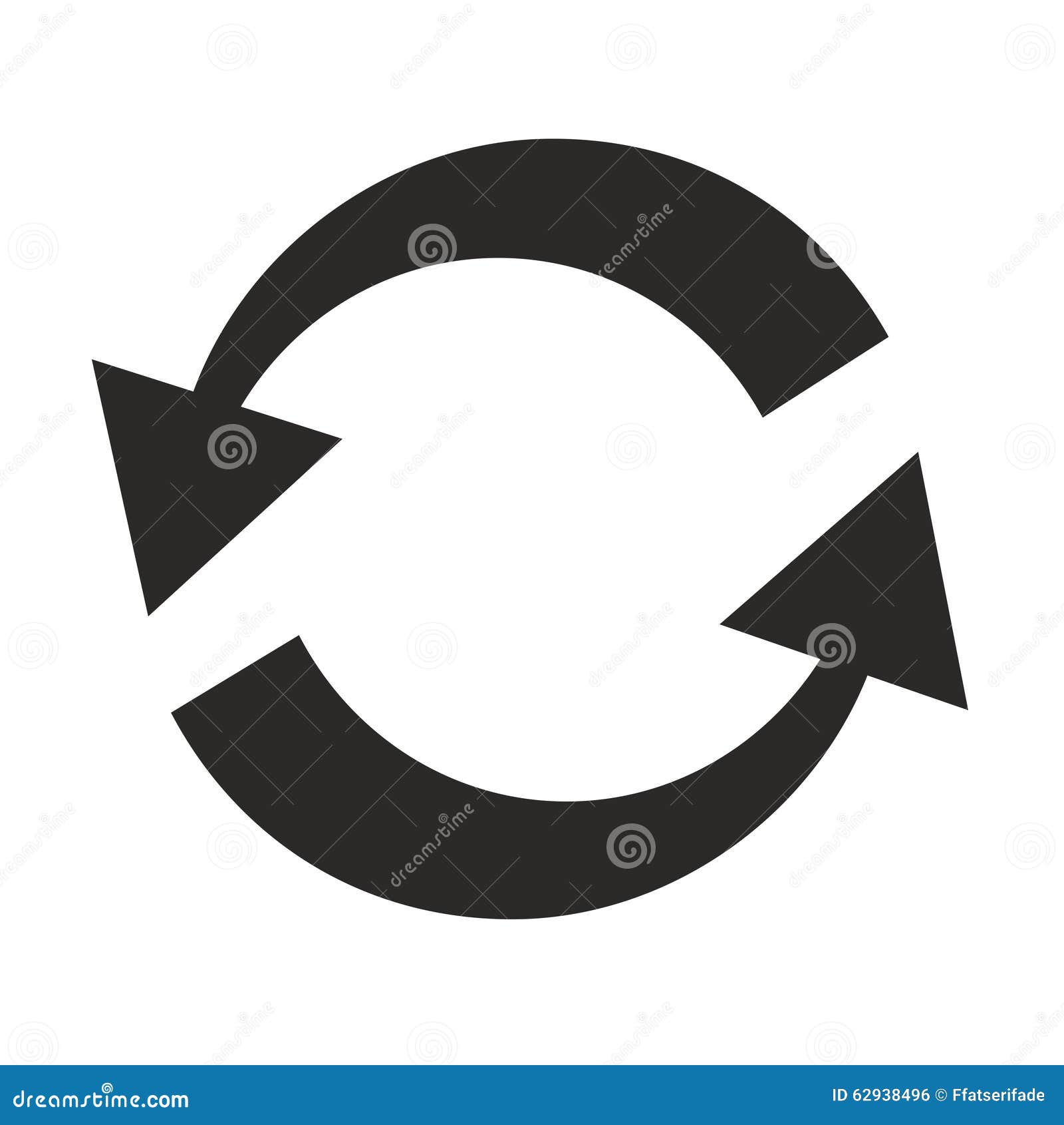 Twisting arrows template stock illustration. Illustration of symbol ...