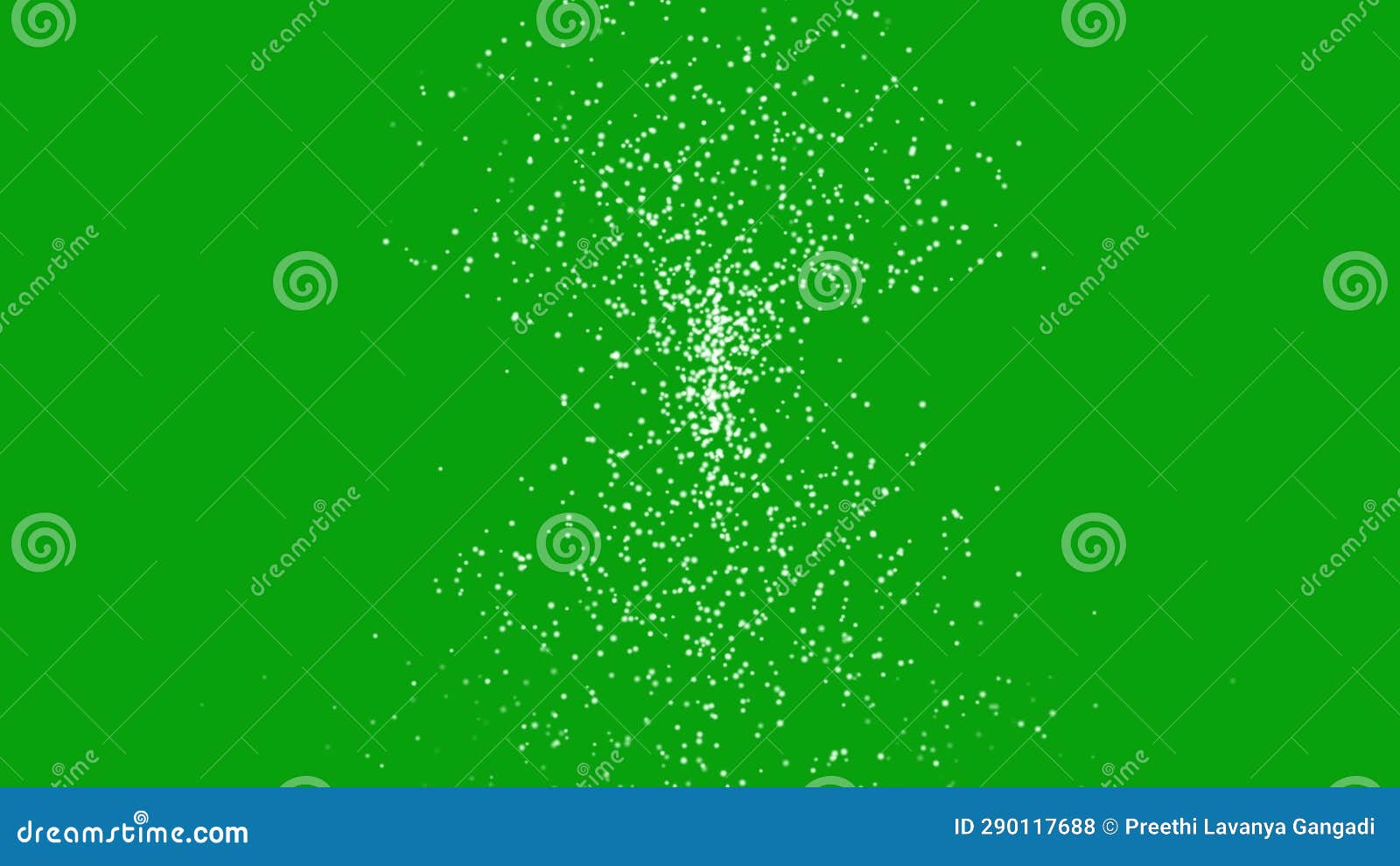 Twisting Motion Effect of White Particles on Green Screen Stock Footage ...