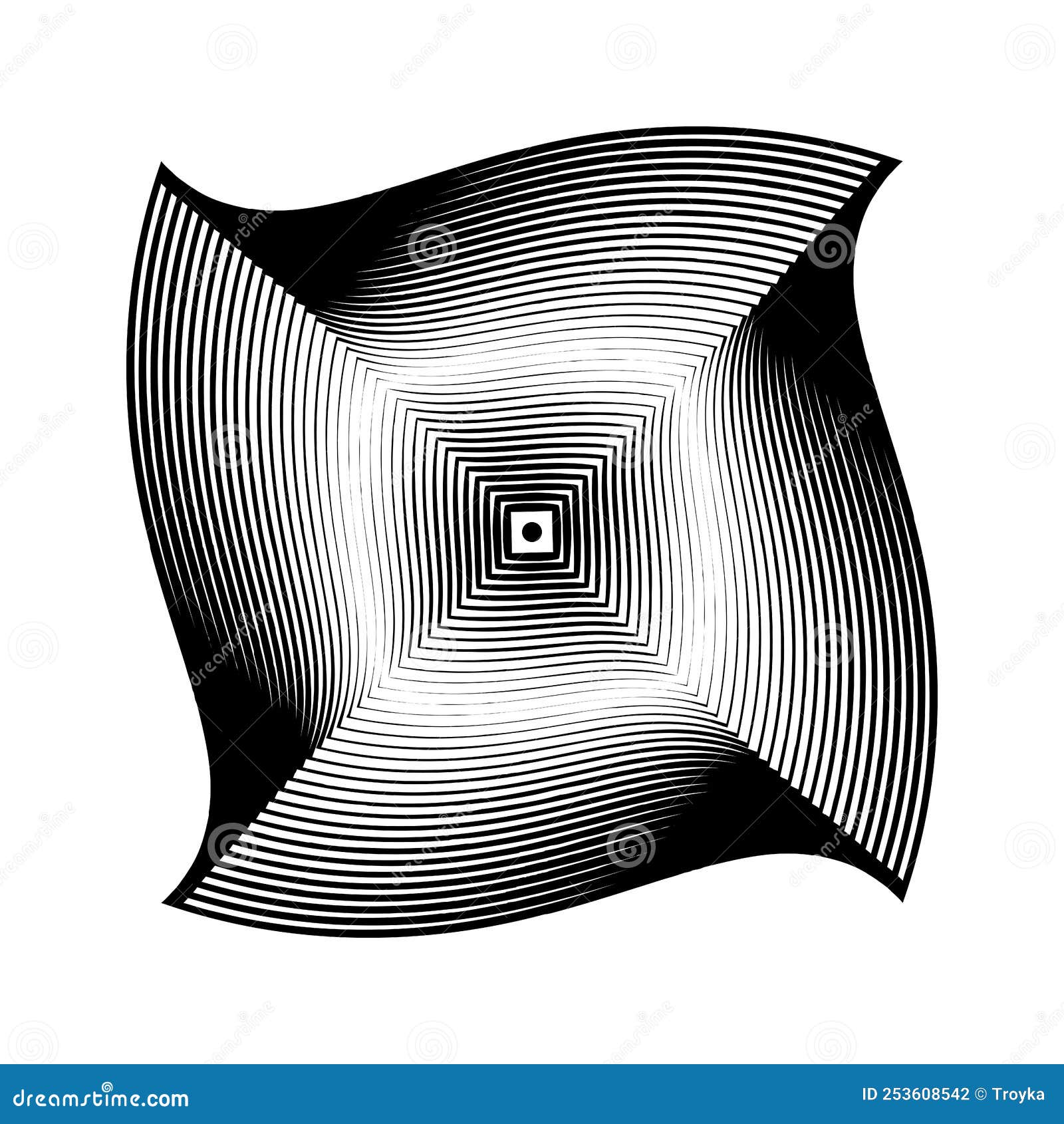 Twisting Motion Illusion in Abstract Op Art Design Stock Vector ...