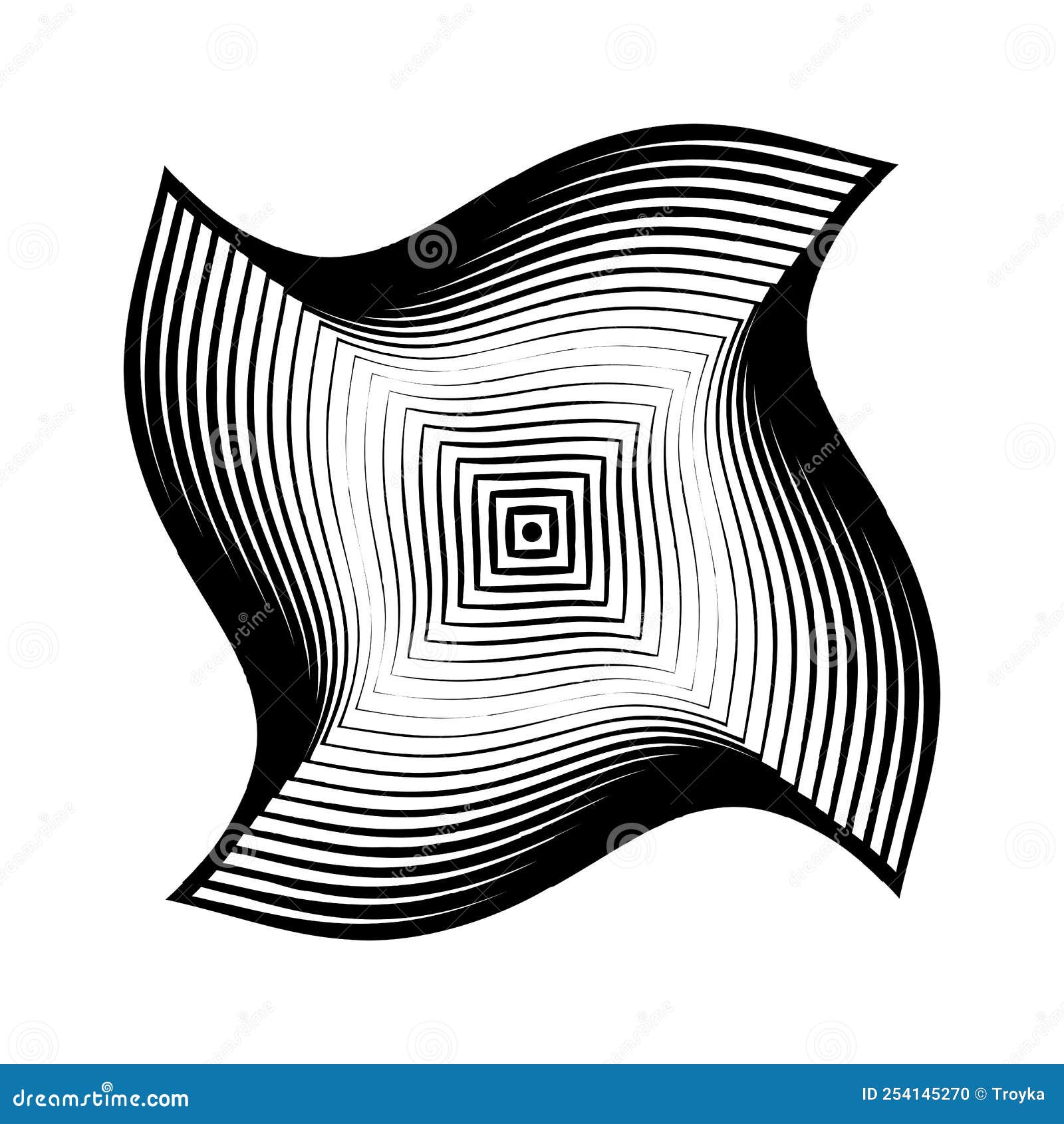 Twisting Motion Illusion in Abstract Op Art Design Stock Vector ...