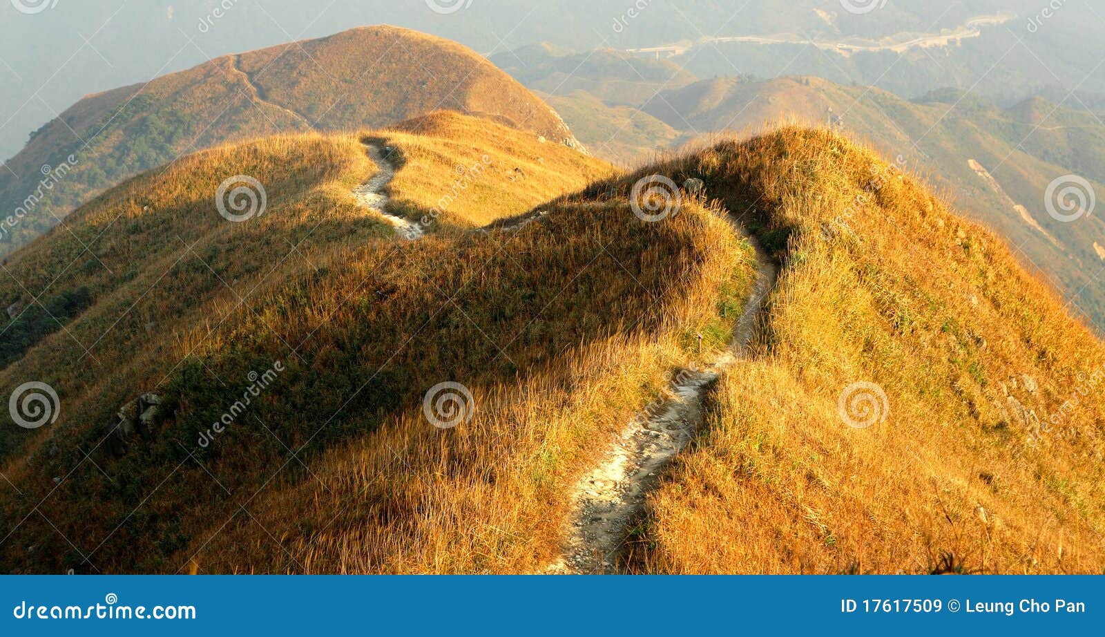 Twisting mountain path stock image. Image of trail, horizon - 17617509