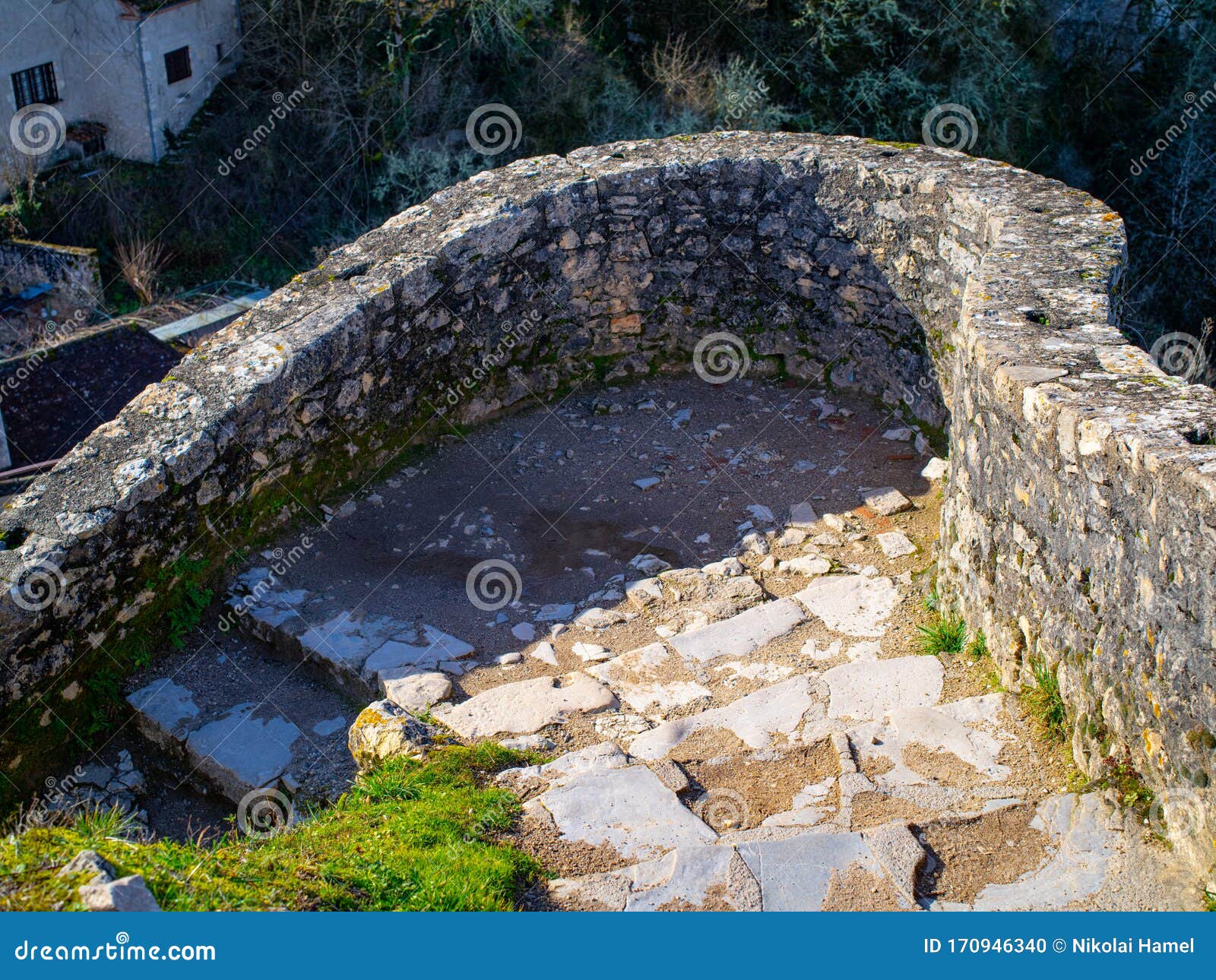 A Twisting Path Leading Down from a Hill Stock Photo - Image of twist ...