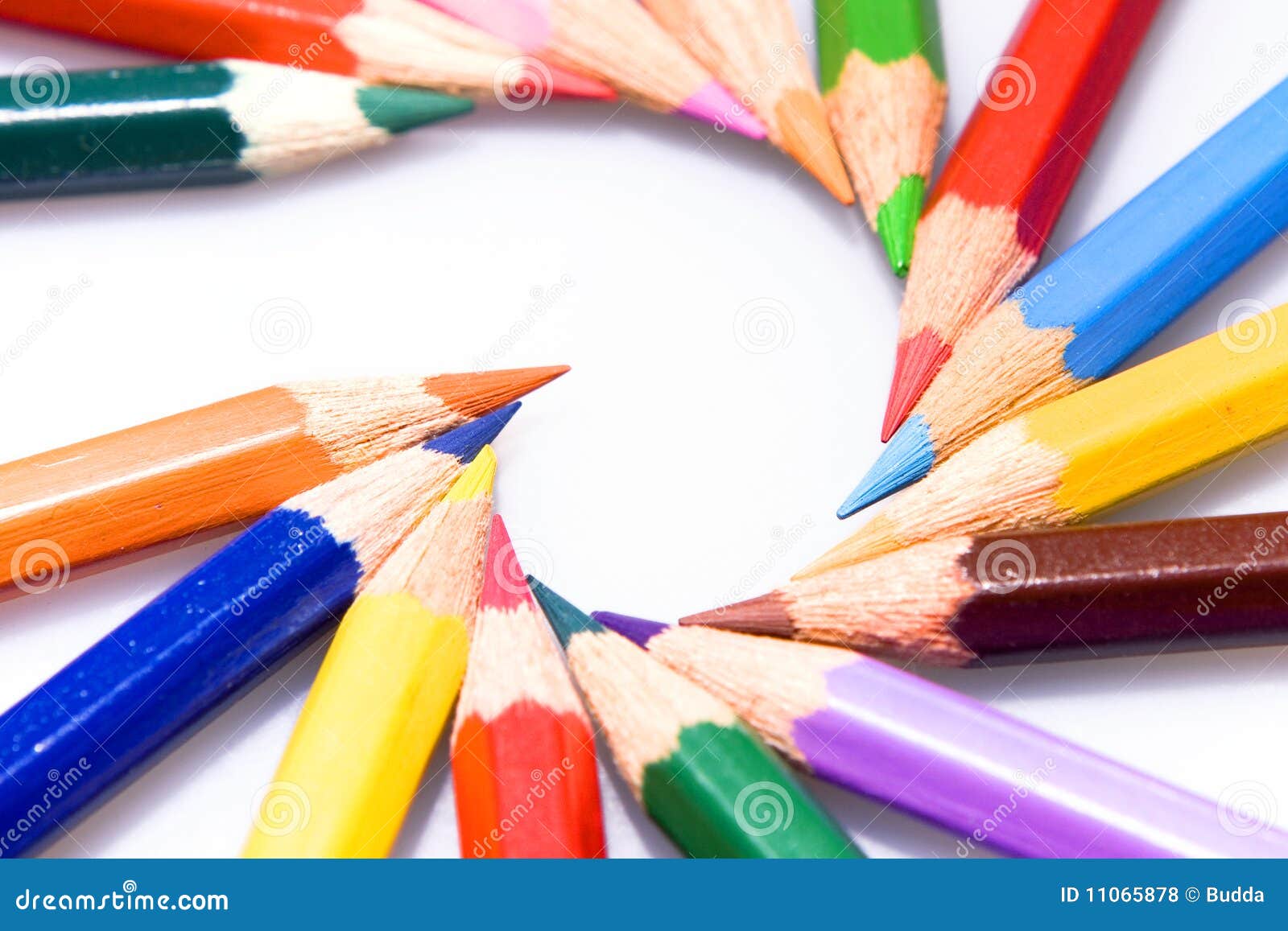 Twisting pencils stock photo. Image of pink, wood, creative - 11065878