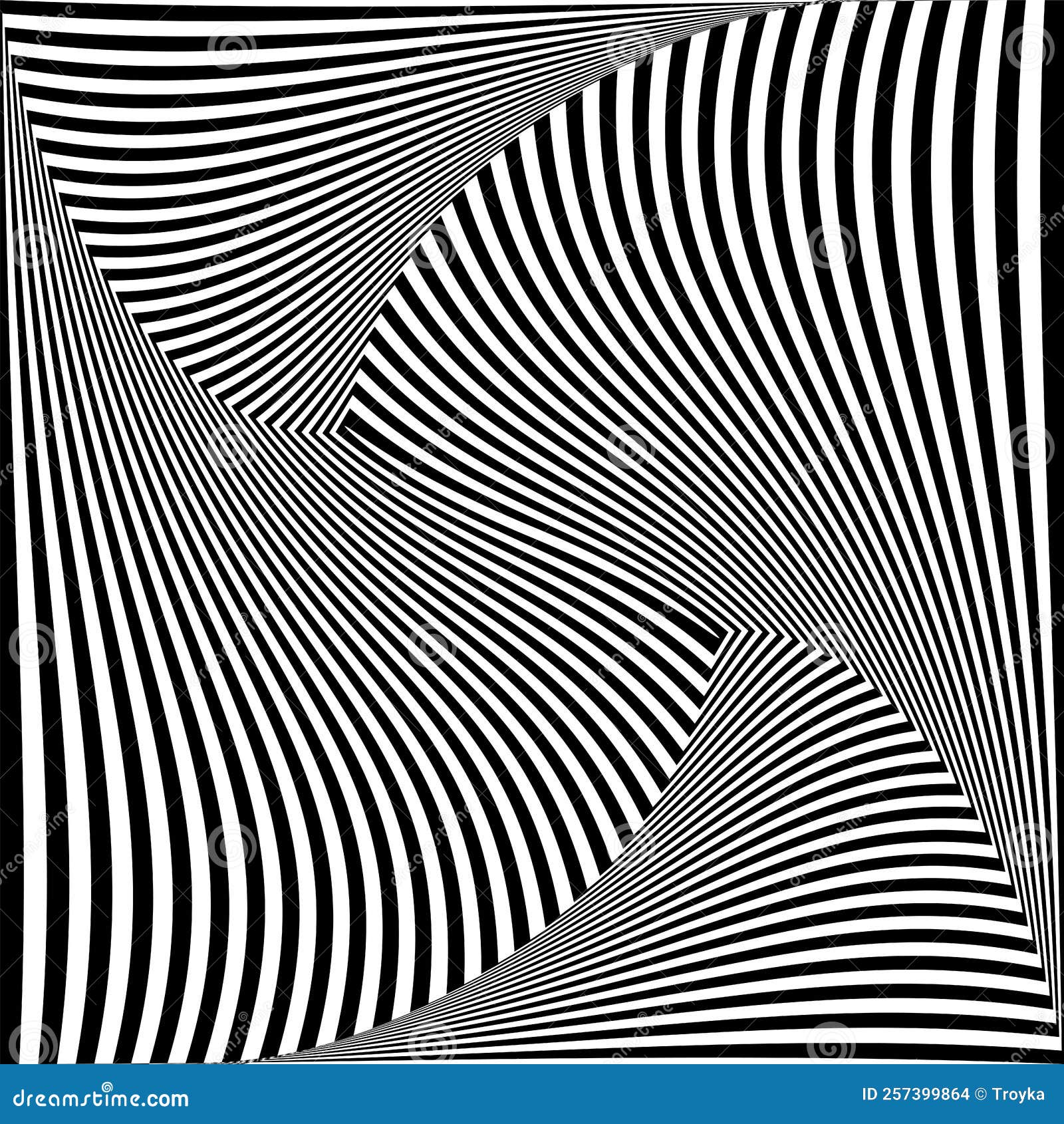 Twisting Torsion Movement and 3D Illusion in Abstract Op Art Lines ...