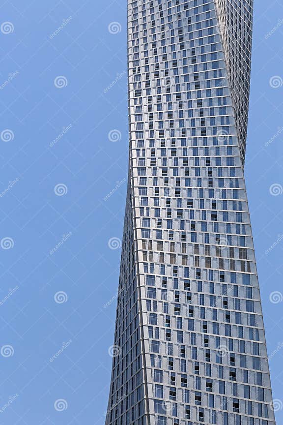 Twisting tower in Dubai stock photo. Image of architecture - 71984886