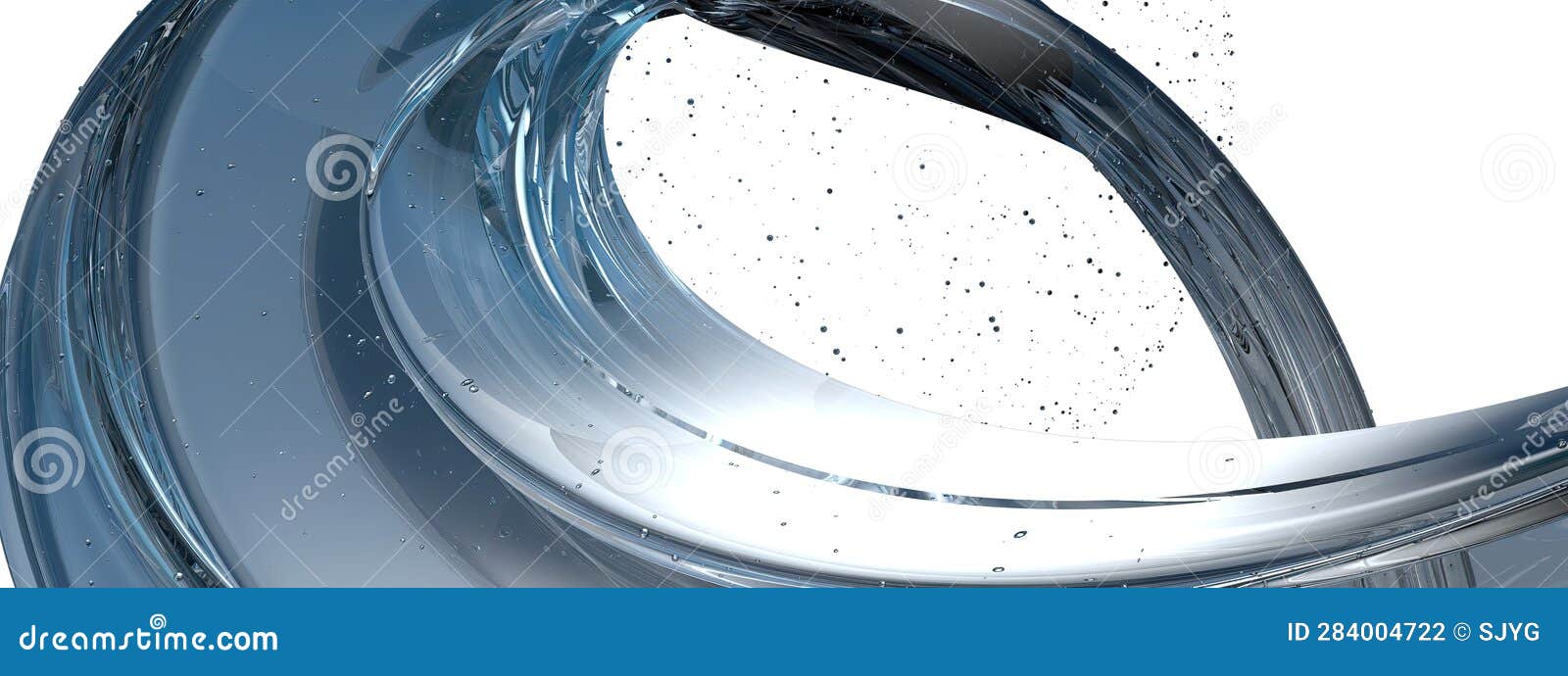 Twisting Water Band Cold Summer Atmosphere Water-like Abstract, Elegant ...