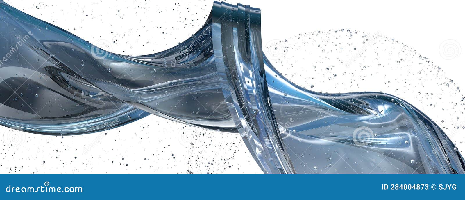 Twisting Water Band Cool and Refreshing Summer Transparency Water-like ...