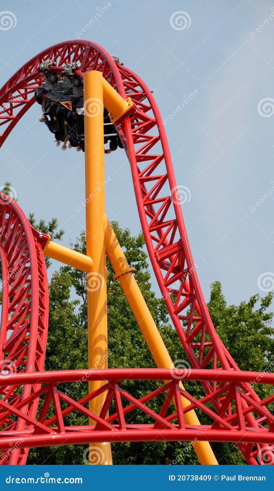 Twisty roller coaster ride stock image. Image of excitement - 20738409