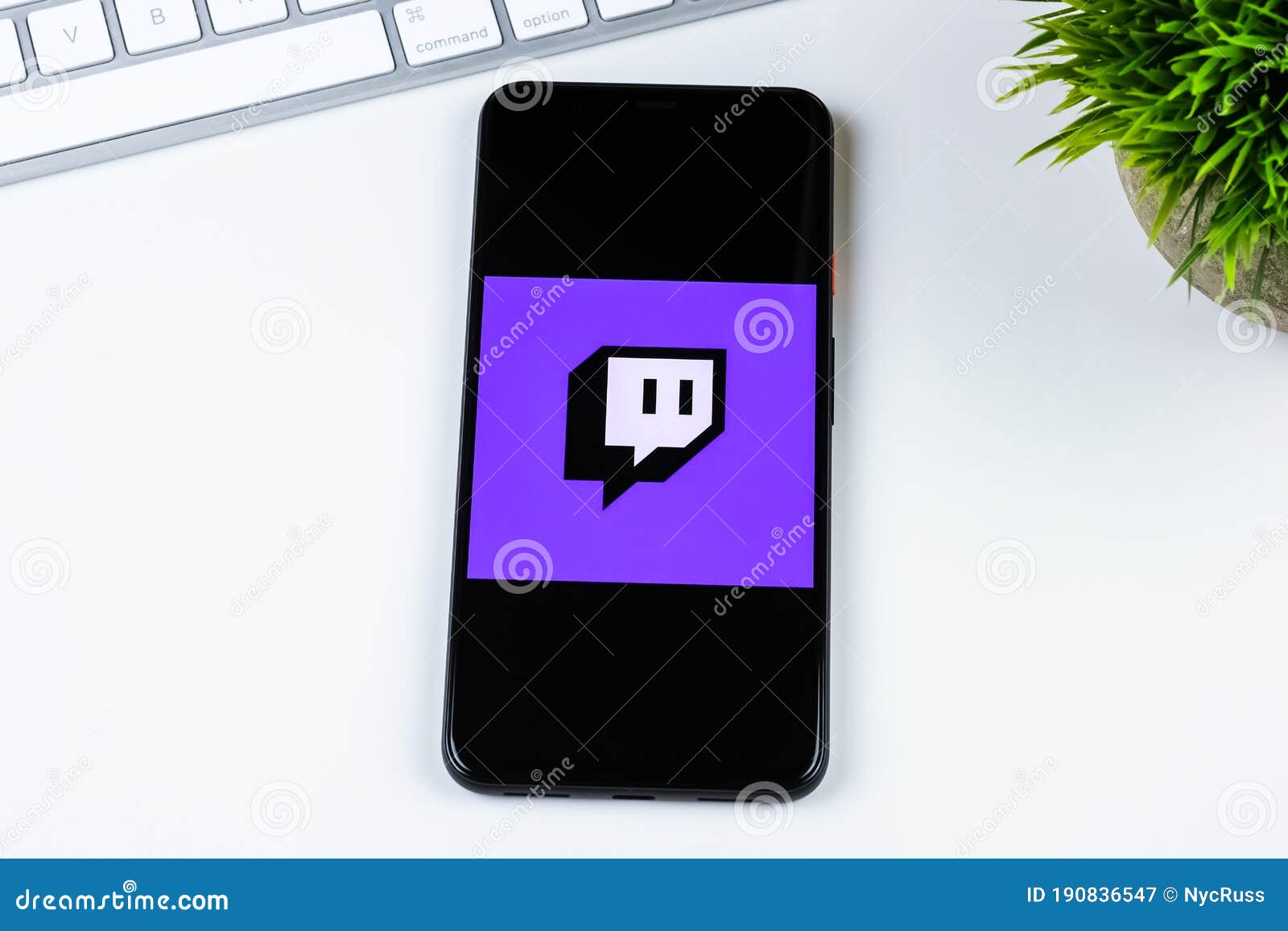 Twitch App Logo on a Smartphone Screen. Editorial Photography - Image ...