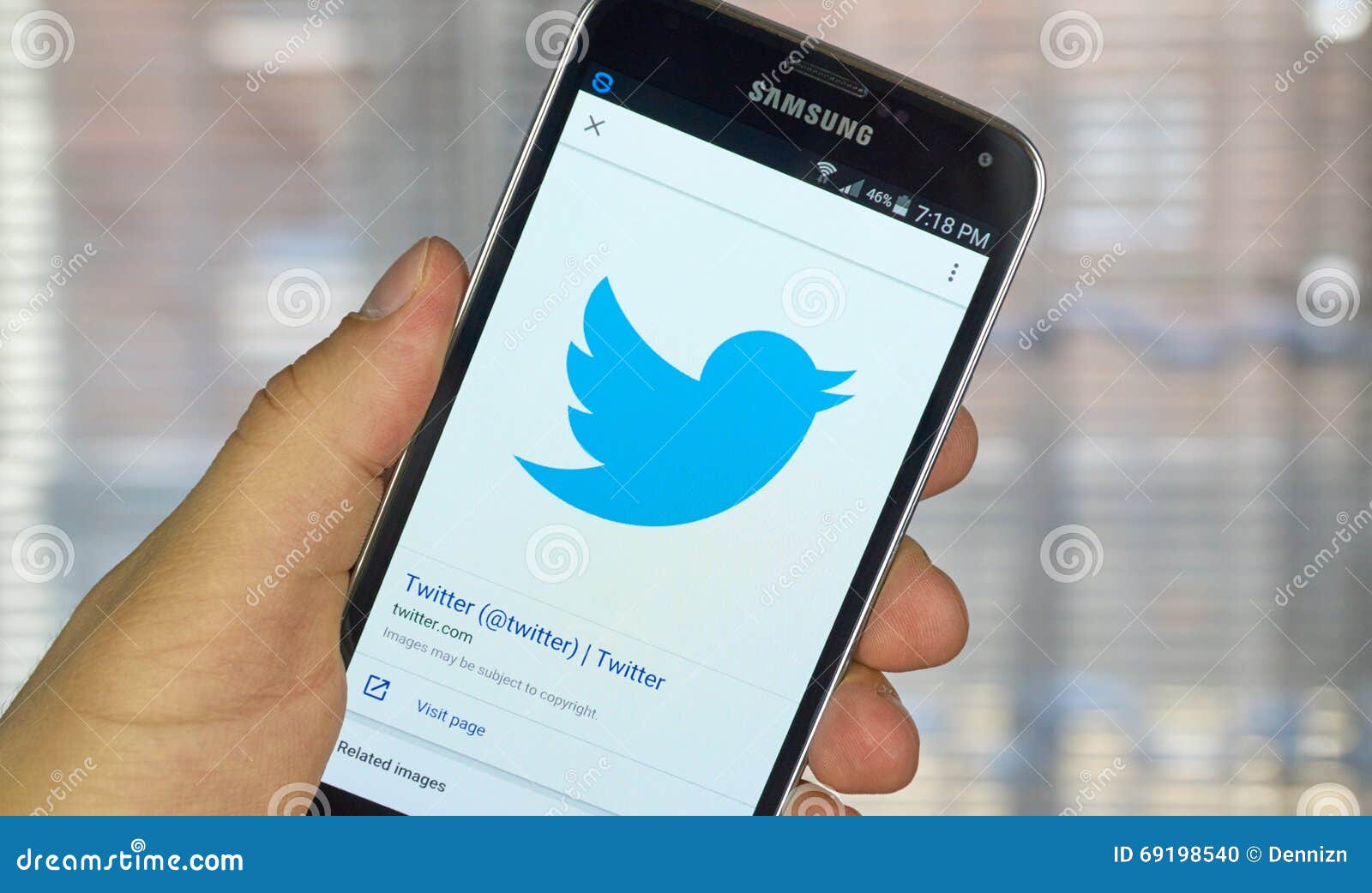Twitter Application on Android Smartphone Editorial Image - Image of ...