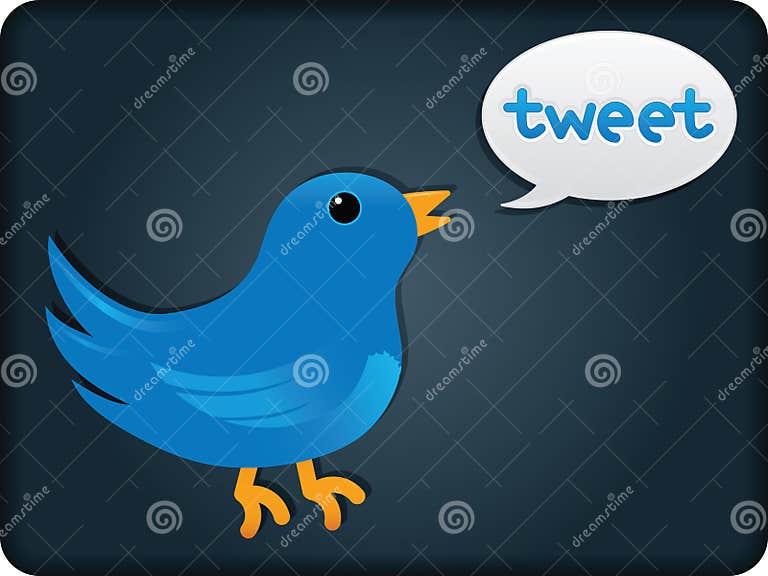 Twitter Bird stock vector. Illustration of graphic, tweet - 16383516