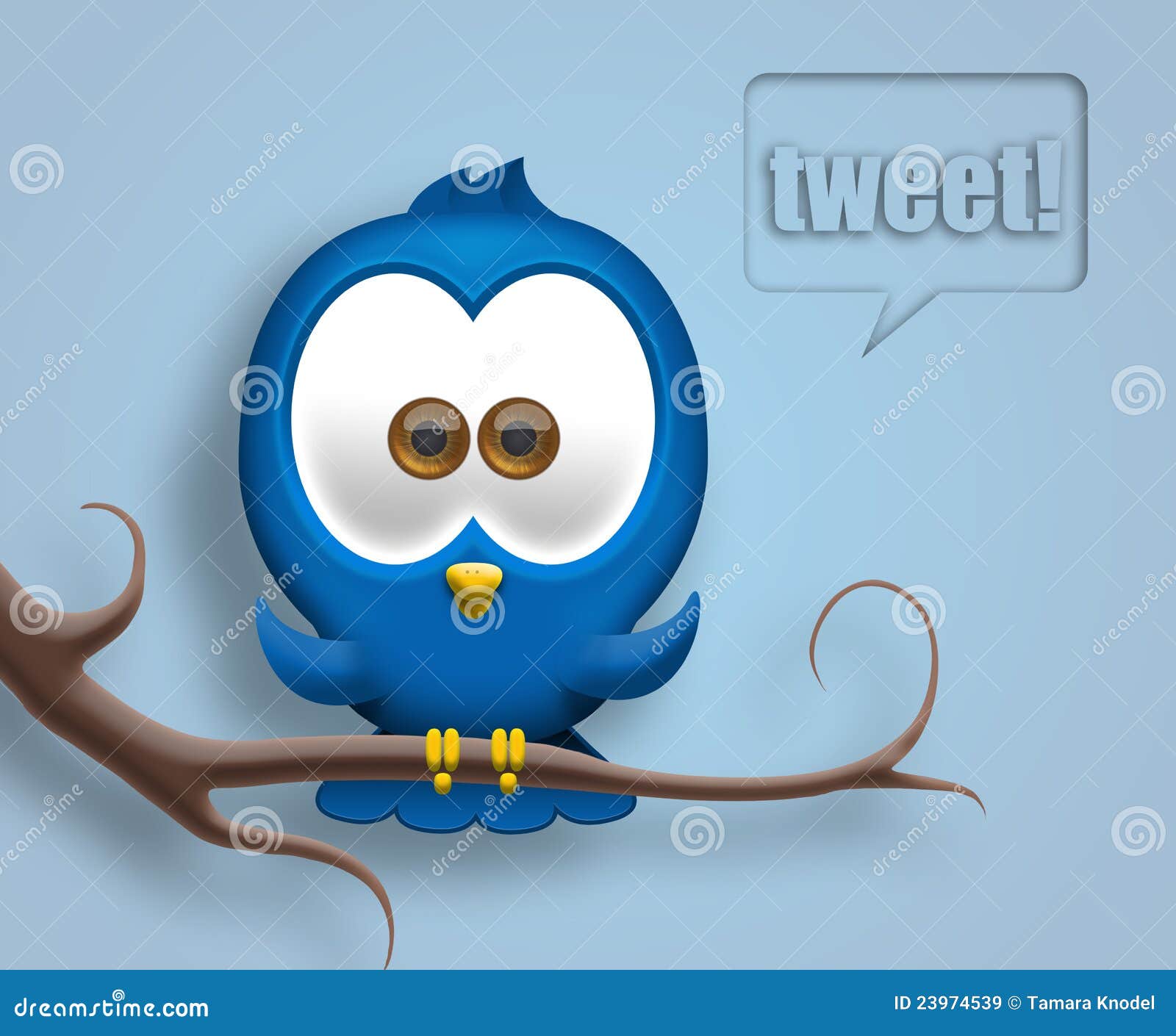 Twitter bird editorial stock image. Illustration of social - 23974539