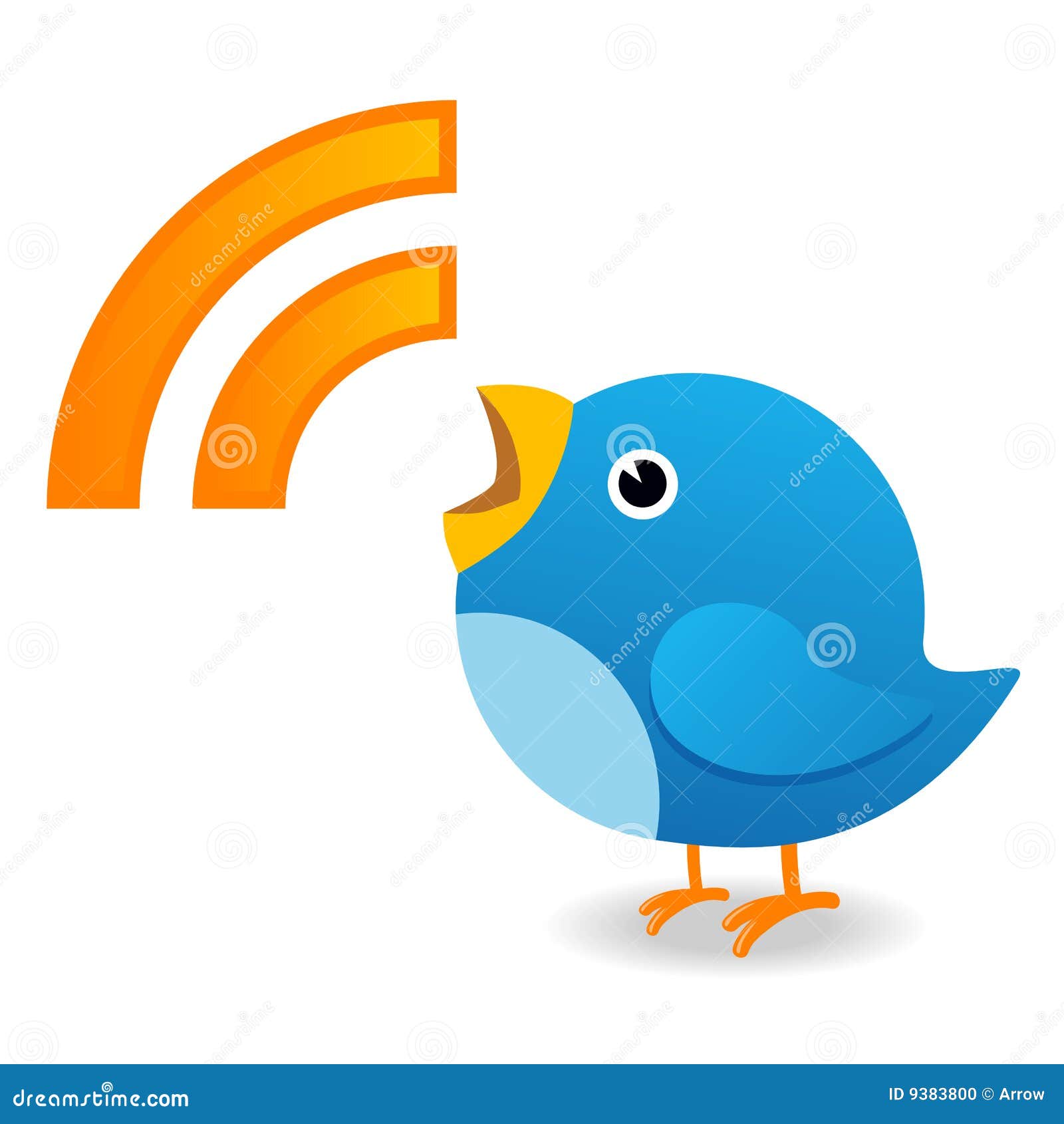 Twitter Bird Logo. Realistic Social Media Icon Logotype. Twitter ...