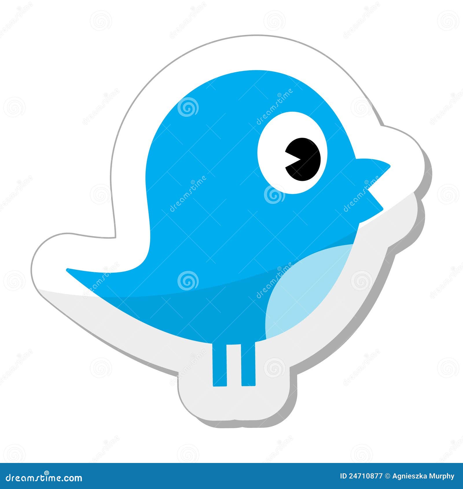 Twitter bird icon editorial photography. Illustration of network - 24710877