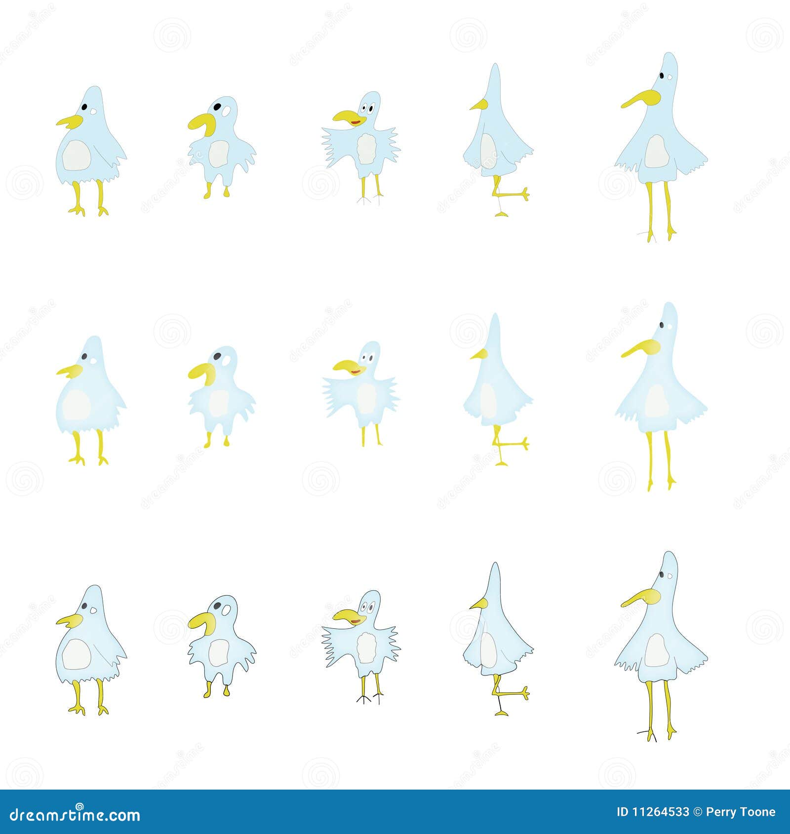 Twitter Bird Icons stock illustration. Illustration of media - 11264533