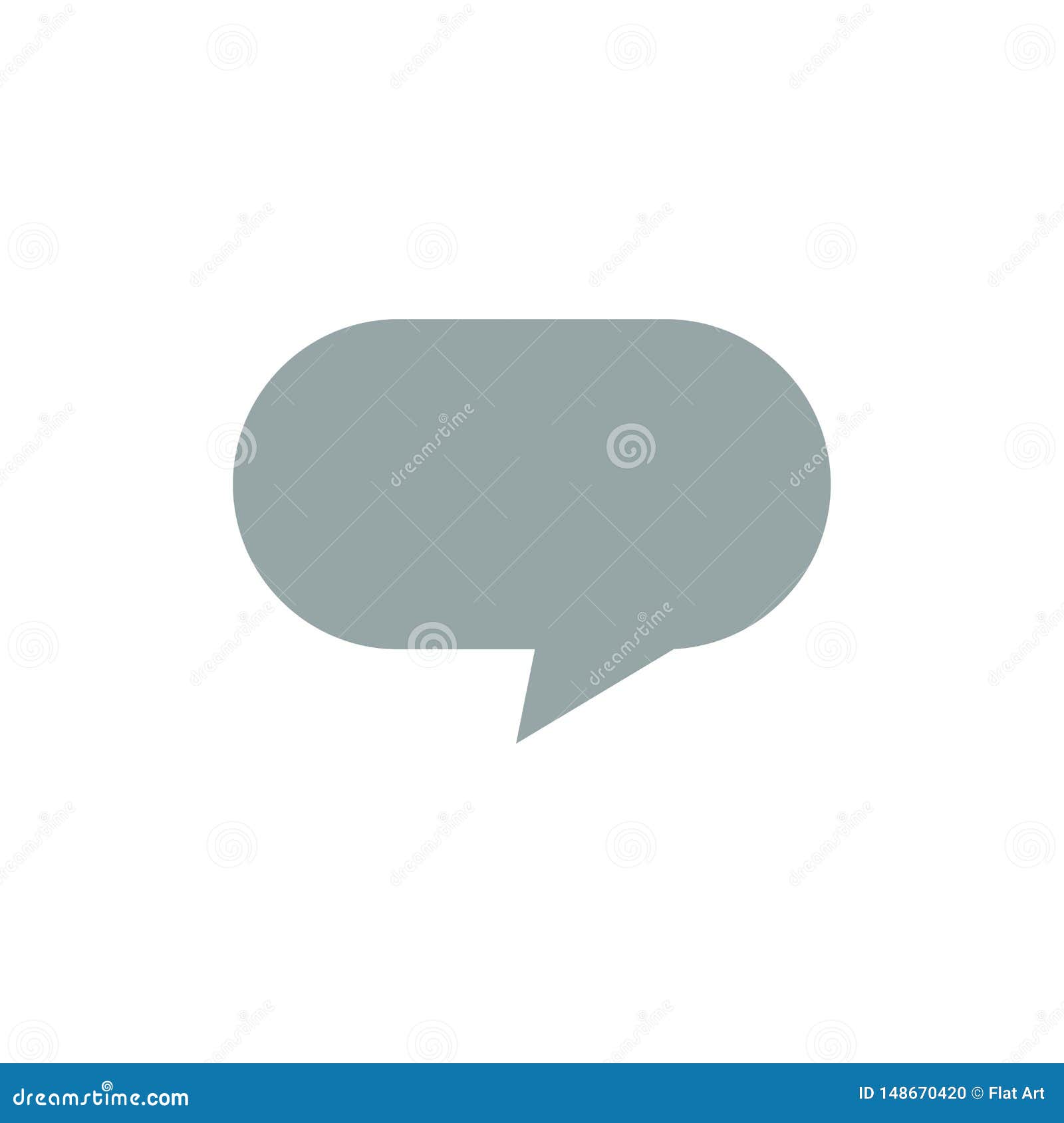Twitter, Chat, Chatting Flat Color Icon. Vector Icon Banner Template ...