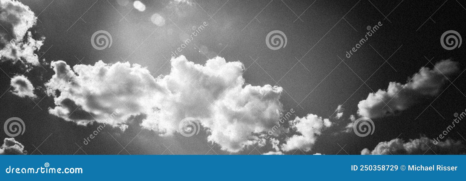 Twitter Header Image - Dramatic Clouds and Sky in Grainy Black and ...