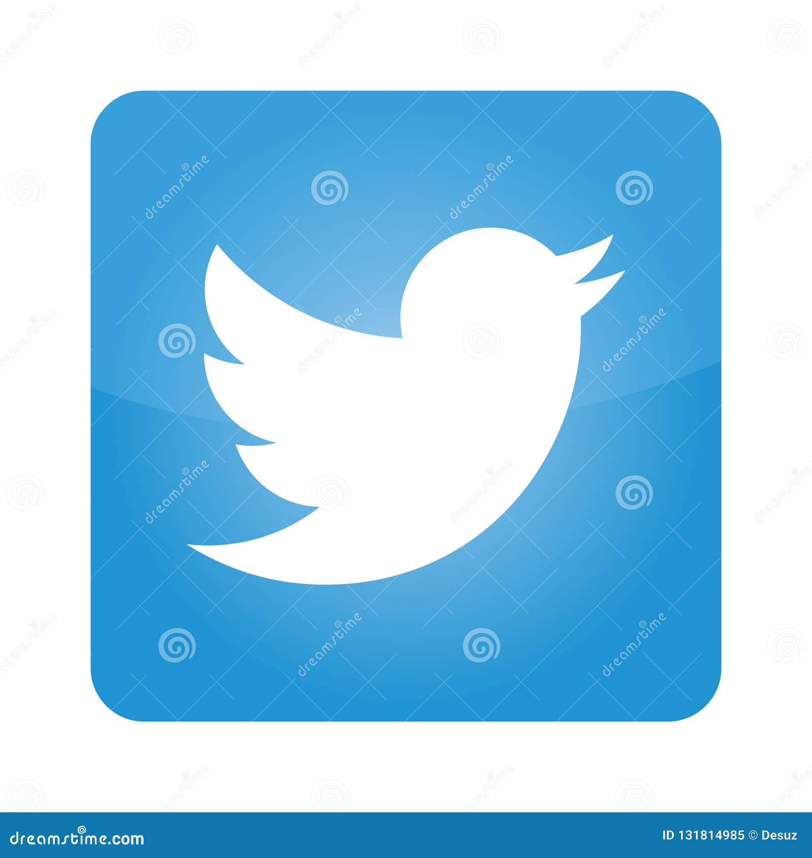 Twitter icon vector editorial image. Illustration of connection - 131814985
