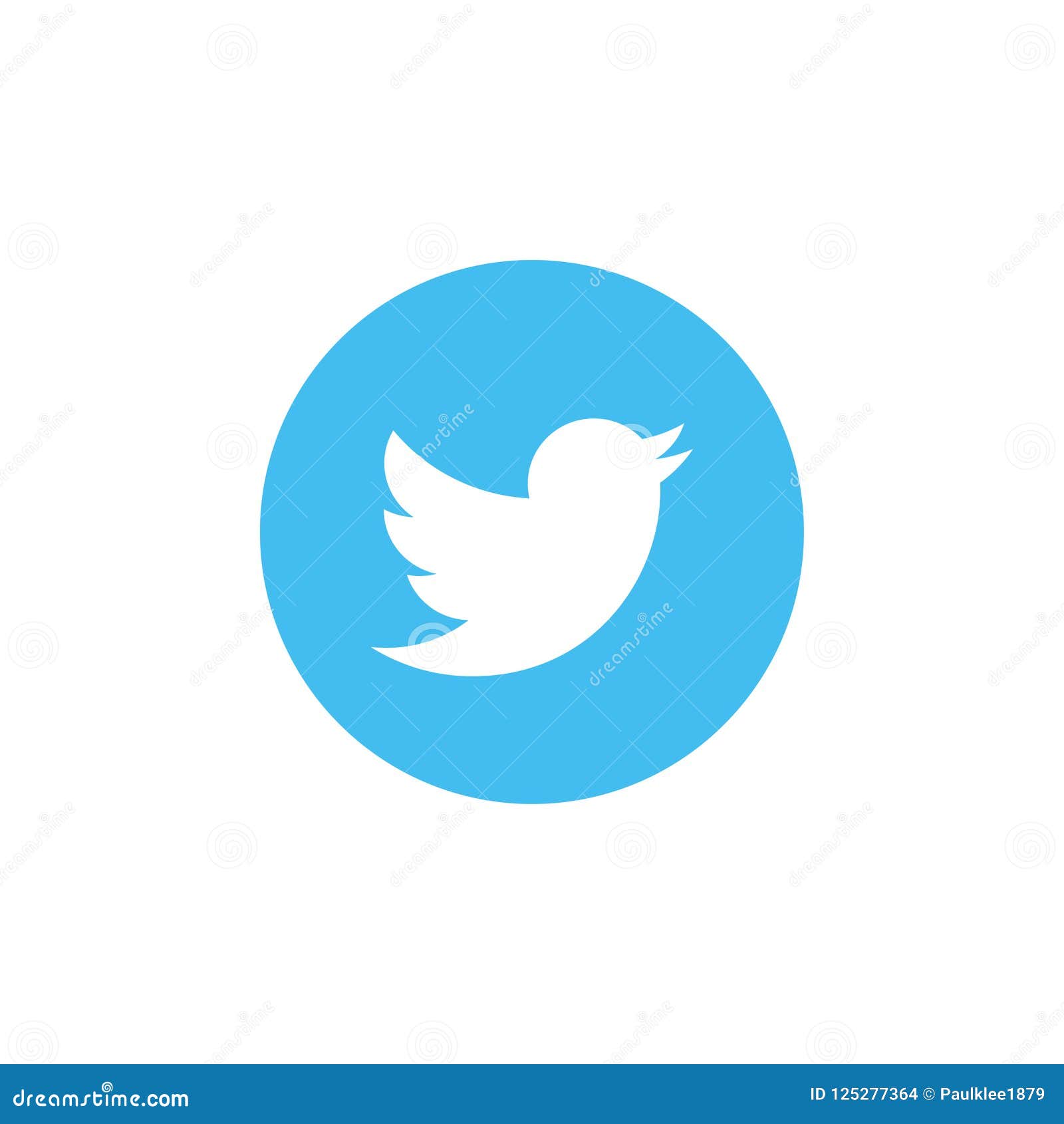 Twitter Logo Vector imagen de archivo editorial. Ilustración de vector ...