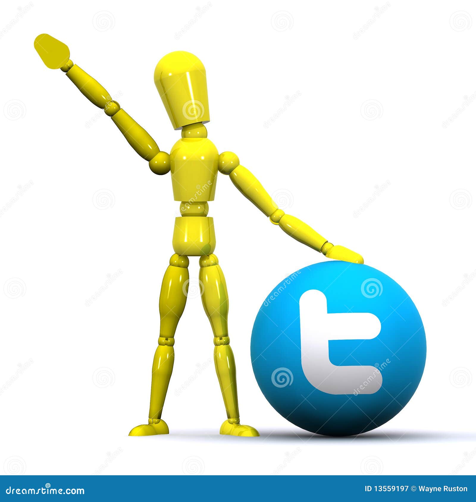 Twitter Man stock illustration. Illustration of internet - 13559197