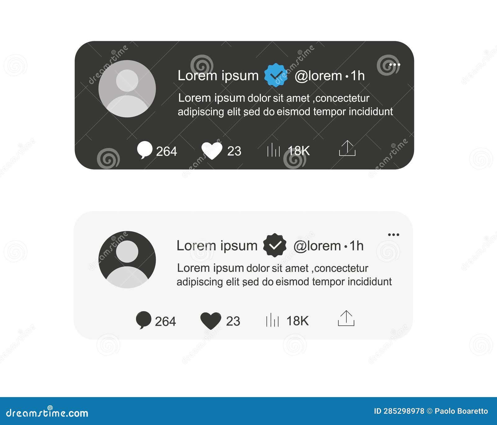 Twitter Post Template. Social Media Post Layout Editorial Stock Photo ...