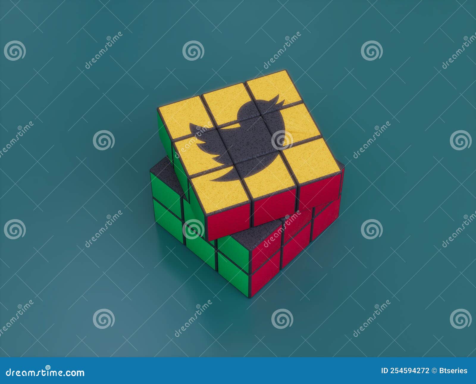 Twitter Social Media Rubiks Cube Puzzle Solve Logic Game Difficult 3D ...