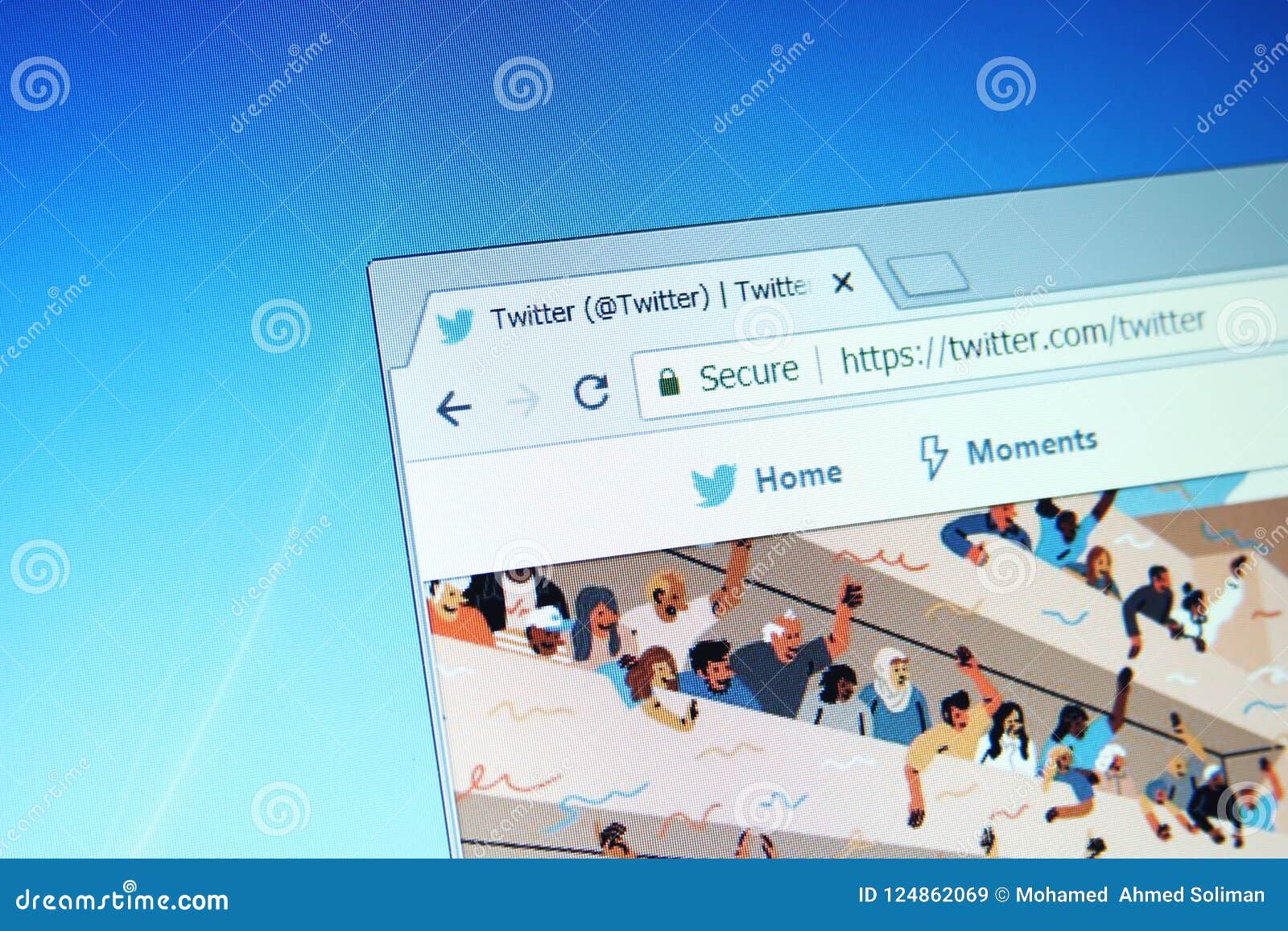 Twitter Social Media Website Editorial Stock Image - Image of laptop ...
