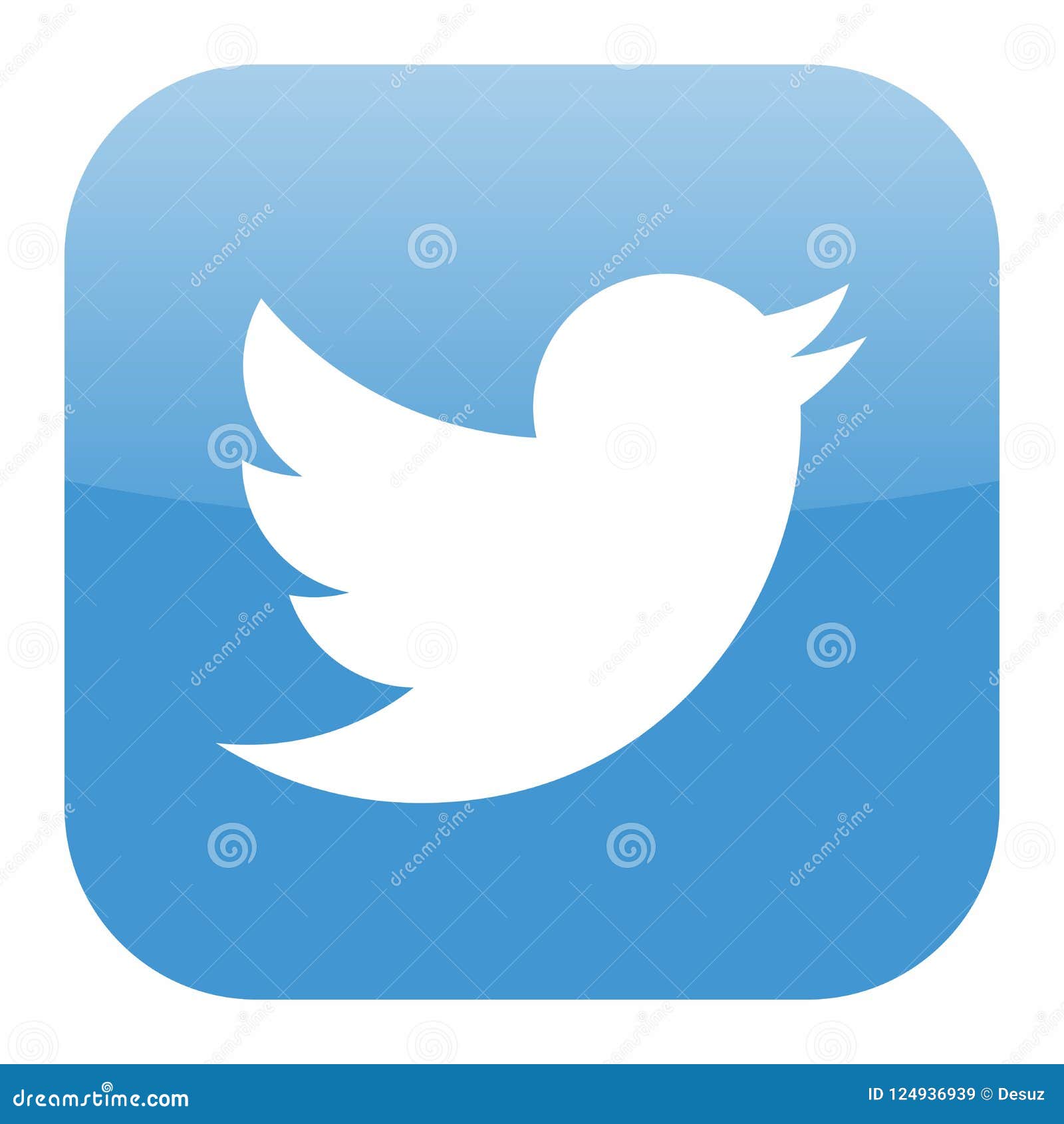 Twitter symbolsvektor redaktionell fotografering för bildbyråer ...