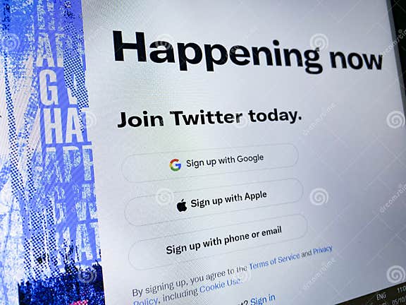 Twitter Web Page on a Computer Screen Editorial Image - Image of ...