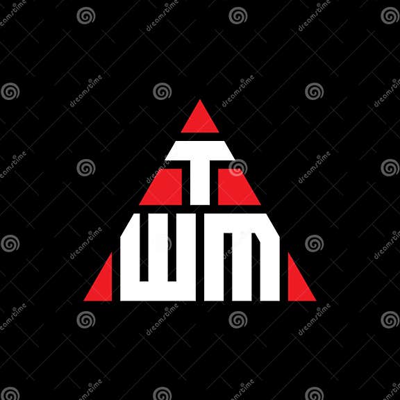 TWM Triangle Letter Logo Design with Triangle Shape. TWM Triangle Logo ...