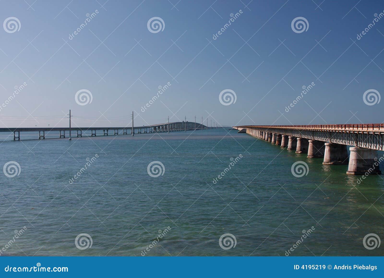 The Two 7 Mile Bridges stock image. Image of knights, long - 4195219