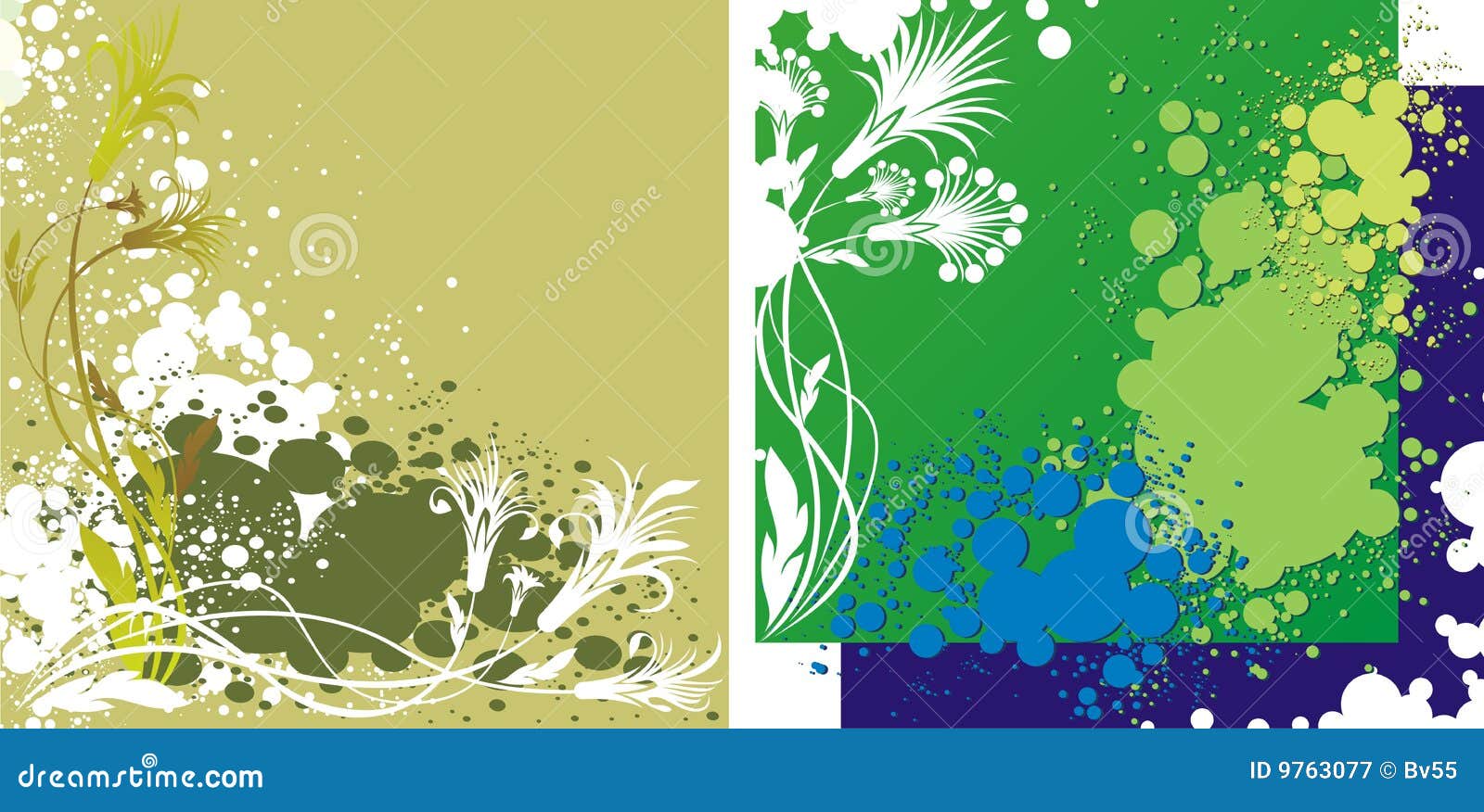 Two abstract backgrounds stock vector. Illustration of abstract - 9763077