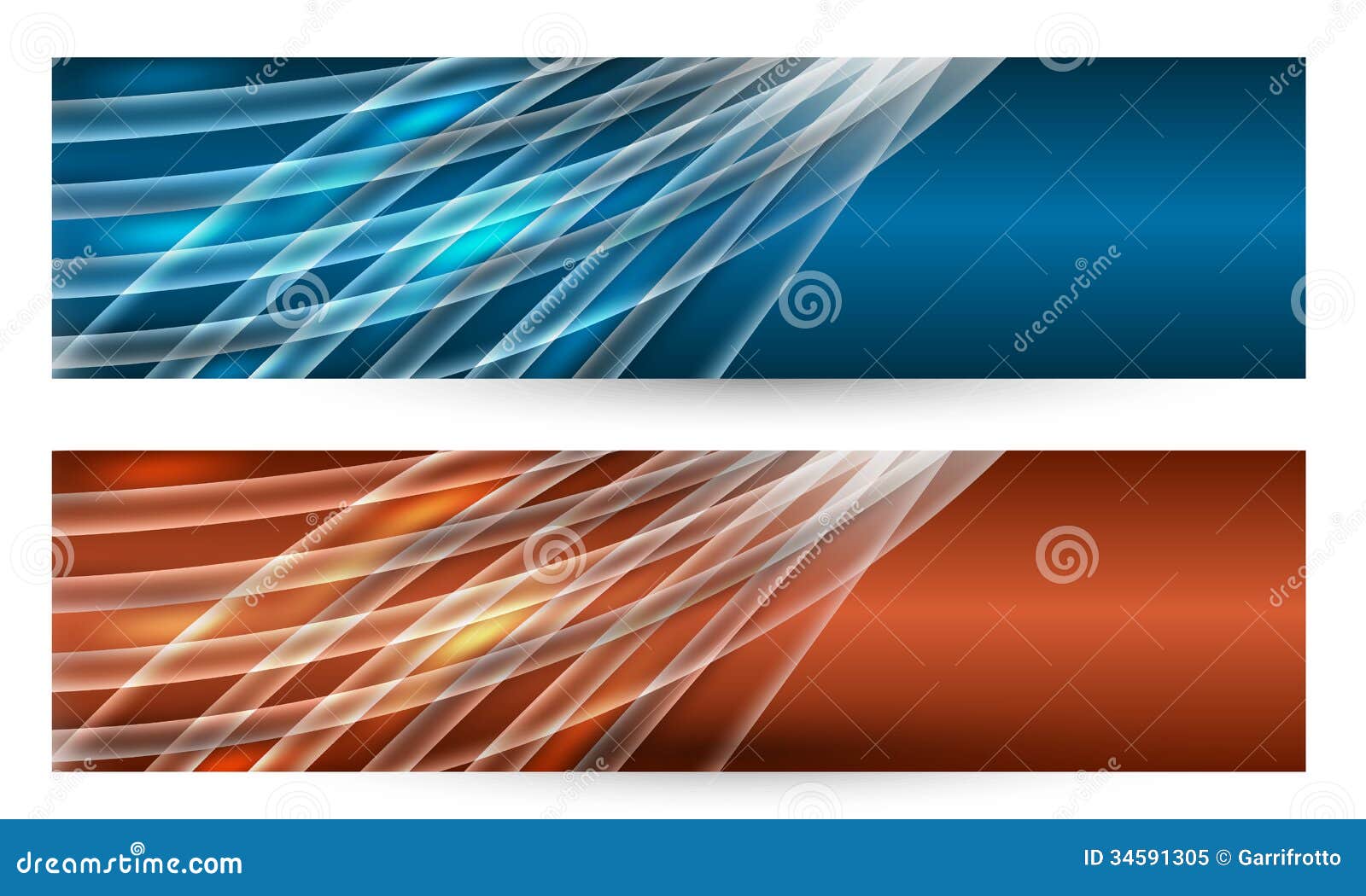 Two abstract banner stock vector. Illustration of abstraction - 34591305