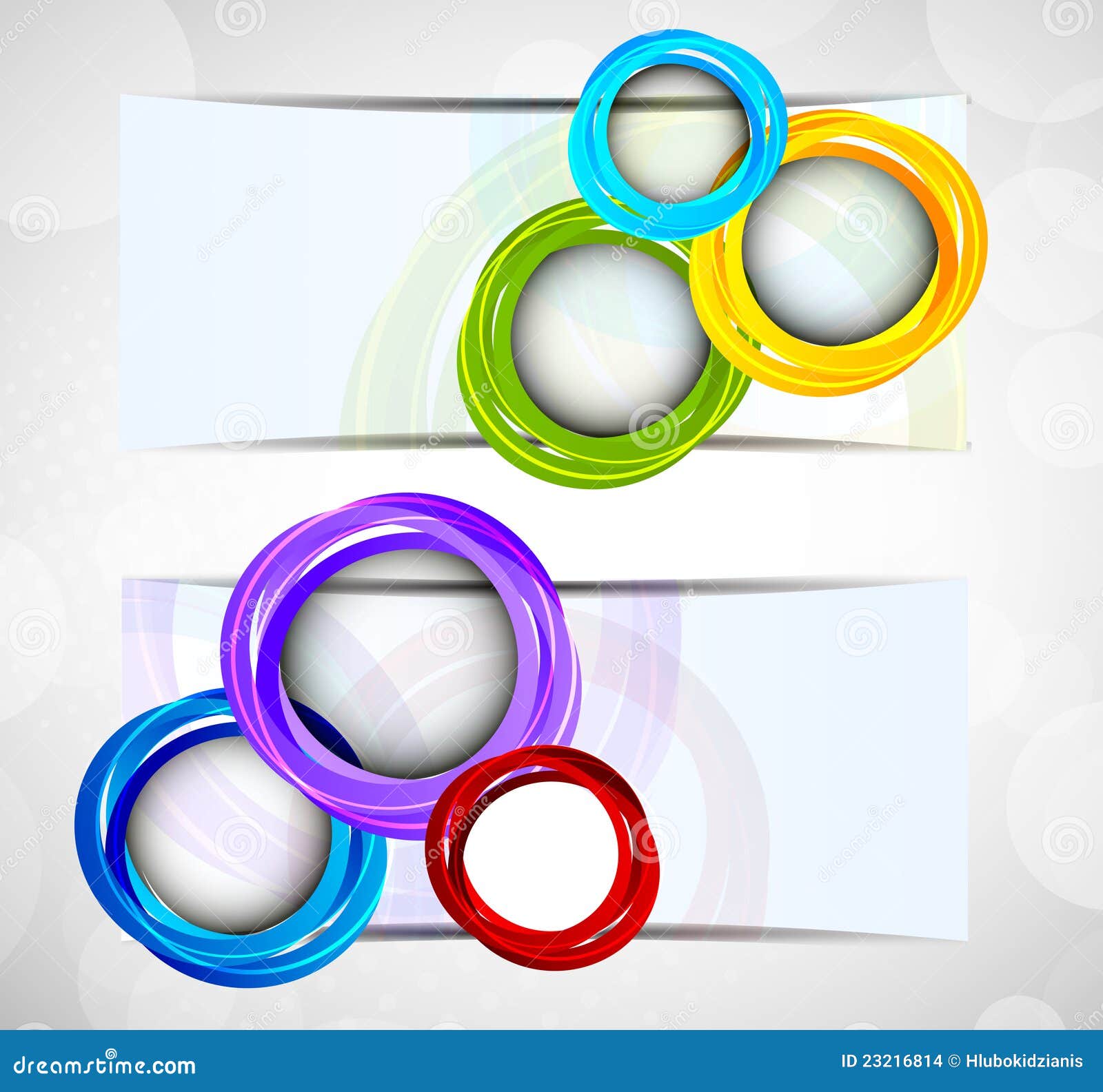 Two abstract banners stock vector. Illustration of design - 23216814