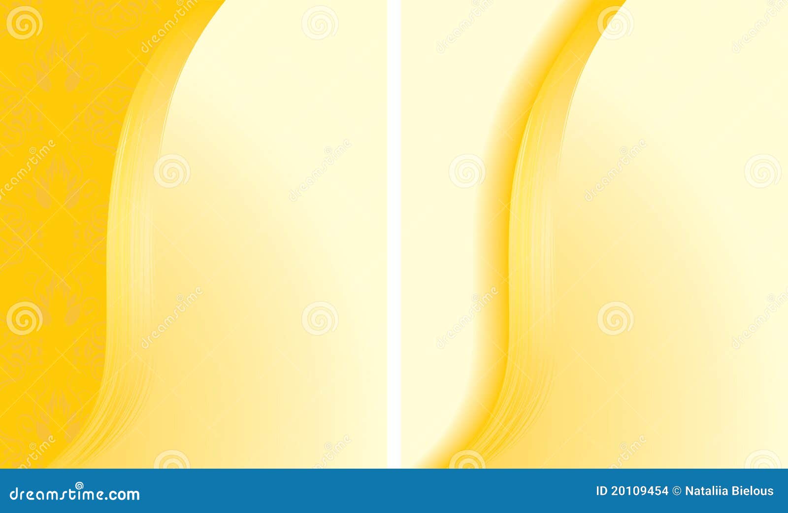 Two Abstract Yellow Backgrounds for Cards Stock Vector - Illustration ...