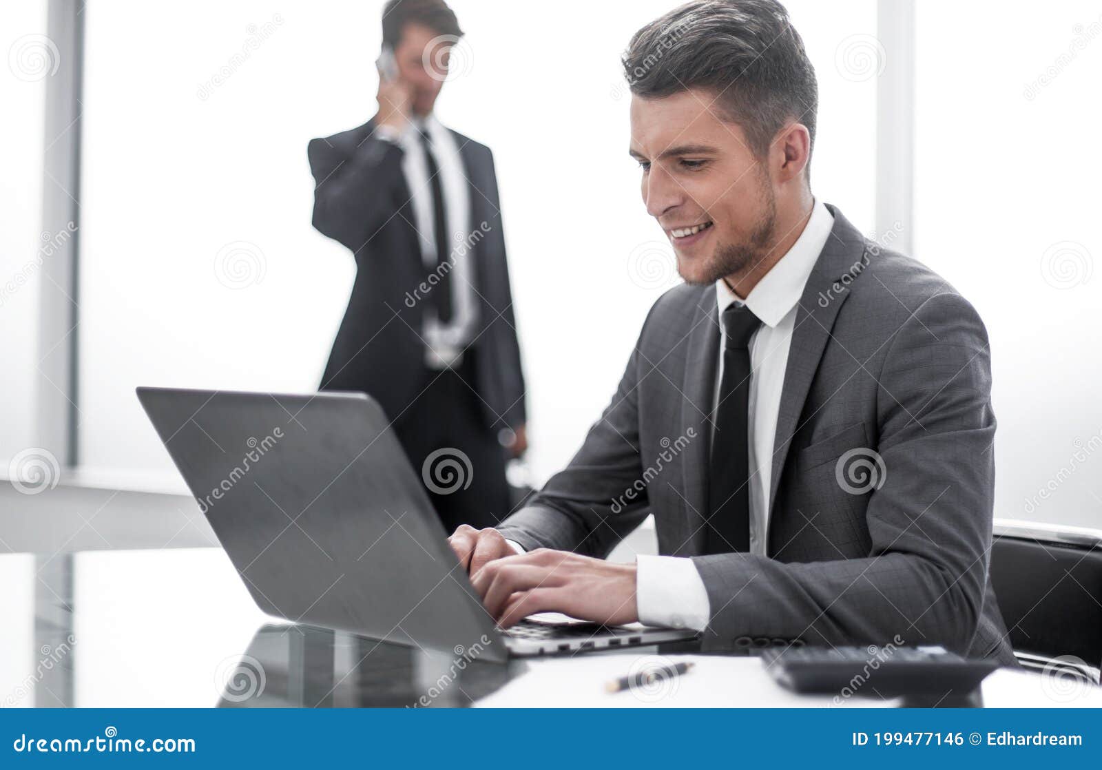 Two Accountants Solve Important Issues Stock Photo - Image of meeting ...
