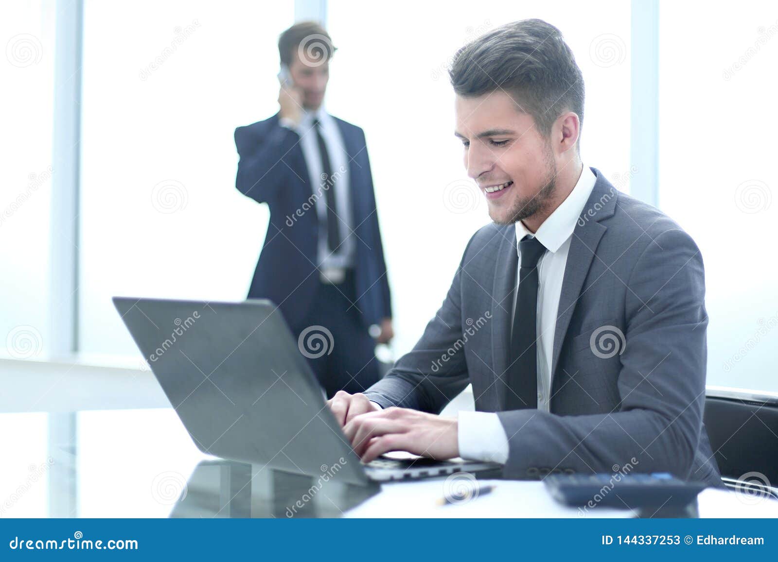 Two Accountants Solve Important Issues Stock Image - Image of ...