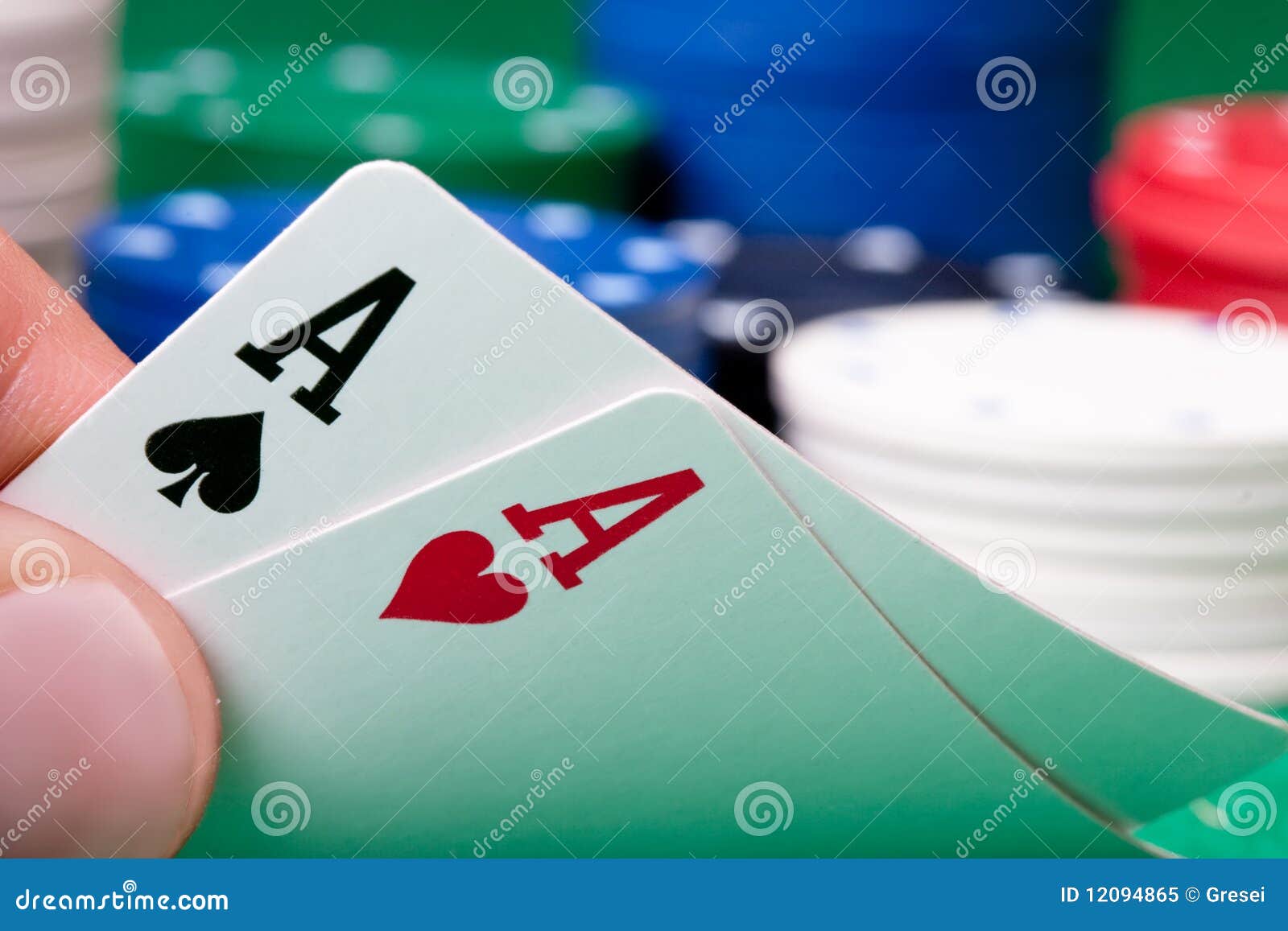 Two aces stock image. Image of selective, risk, color - 12094865