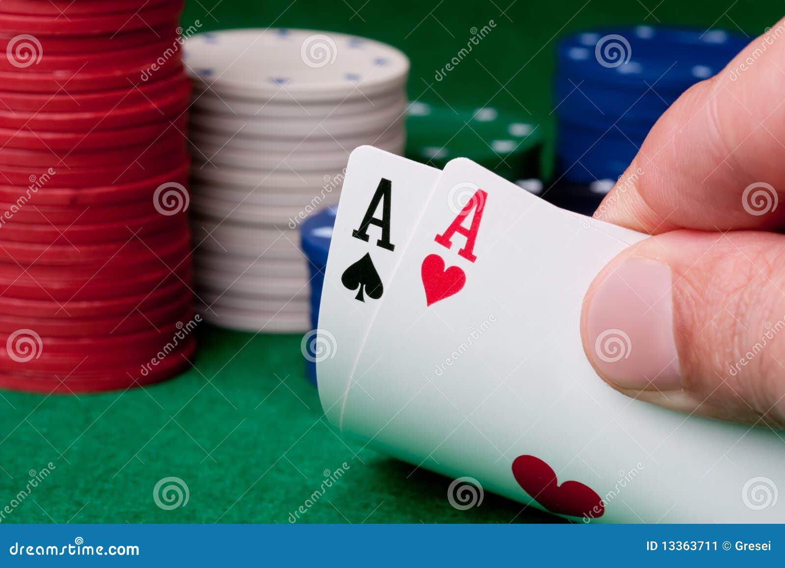 Two aces stock image. Image of table, gambling, color - 13363711