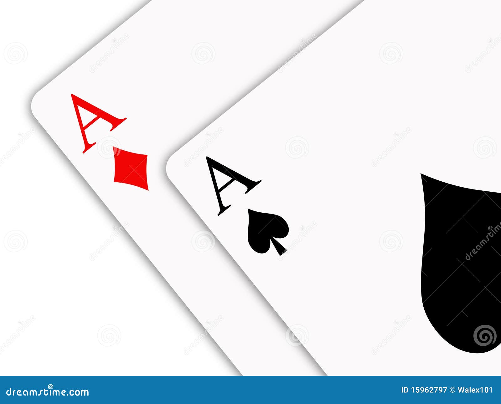 Two aces stock illustration. Illustration of gambling - 15962797