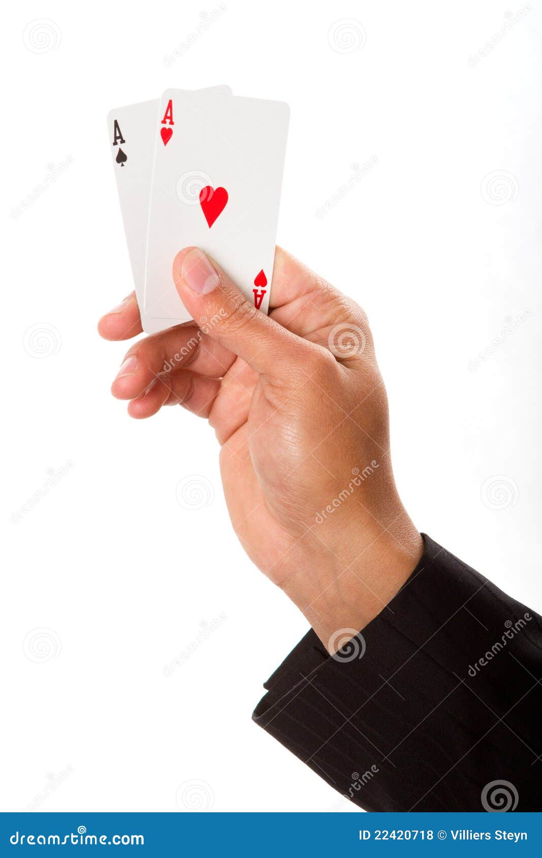 Two aces stock photo. Image of hand, casino, vertical - 22420718