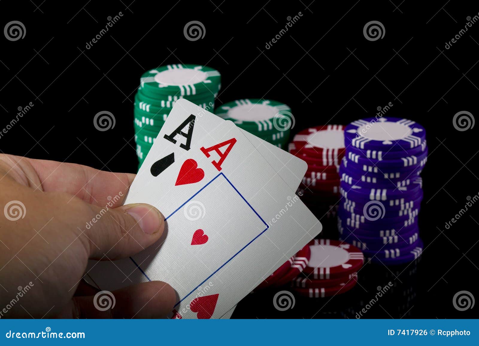 Two Aces stock photo. Image of poker, leisure, foreground - 7417926