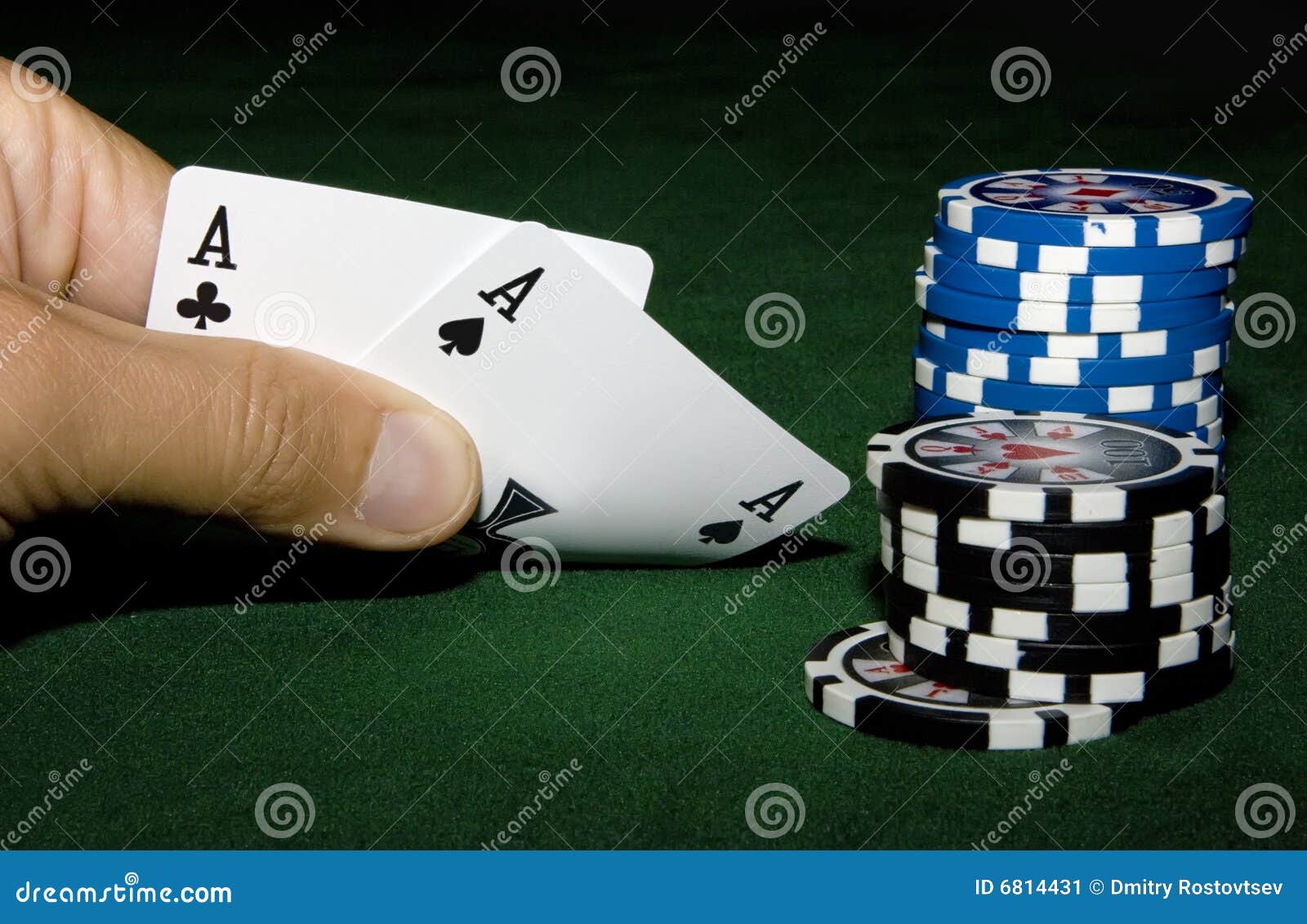 Two aces in hand stock image. Image of holdem, care, cash - 6814431