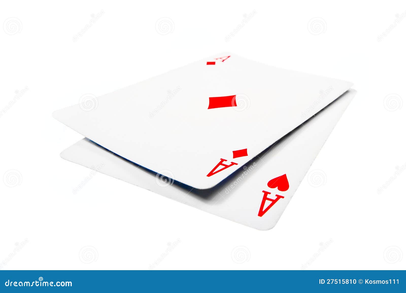 Two aces playing card stock photo. Image of color, activity - 27515810