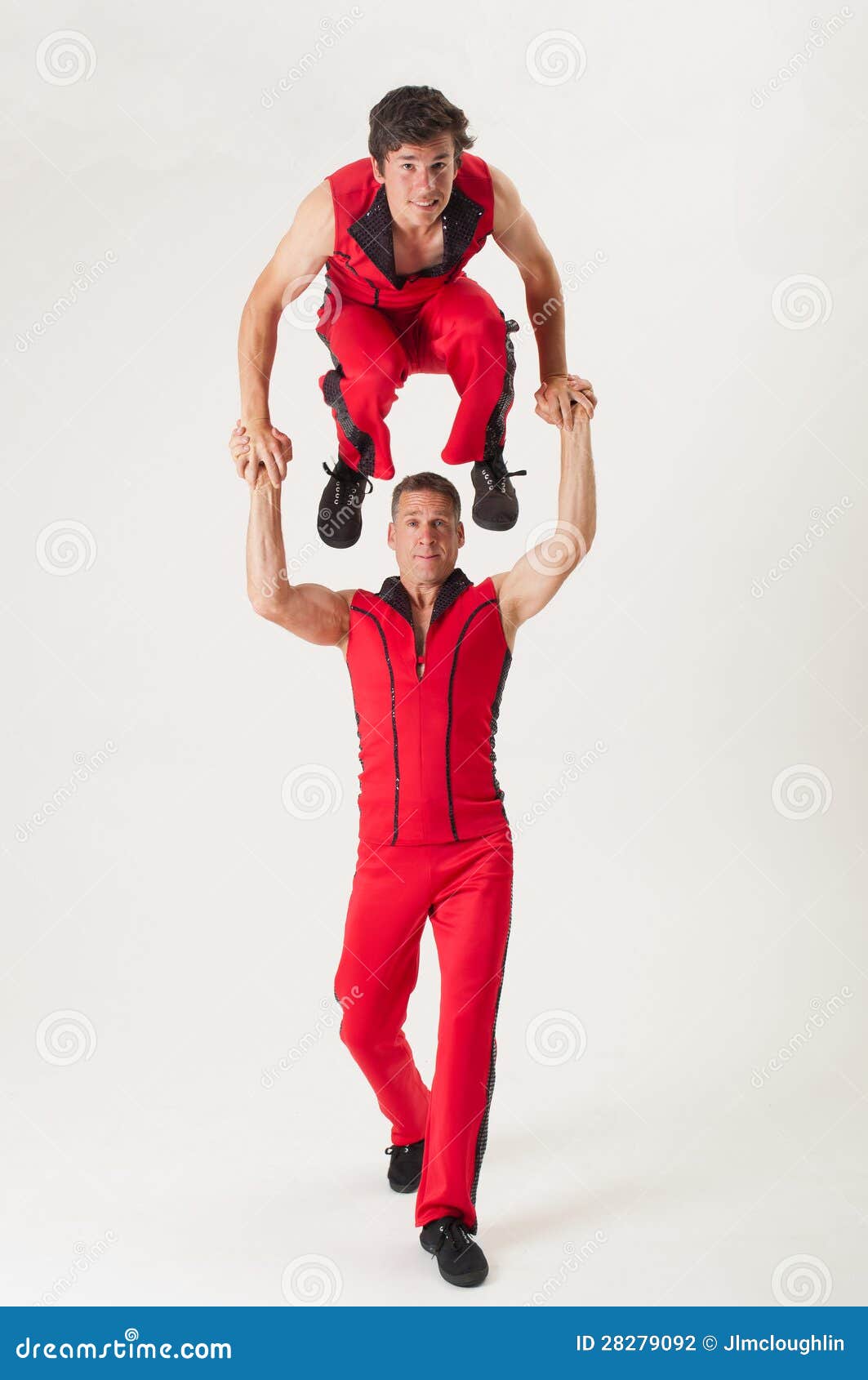 Two acrobats stock photo. Image of strength, partner - 28279092