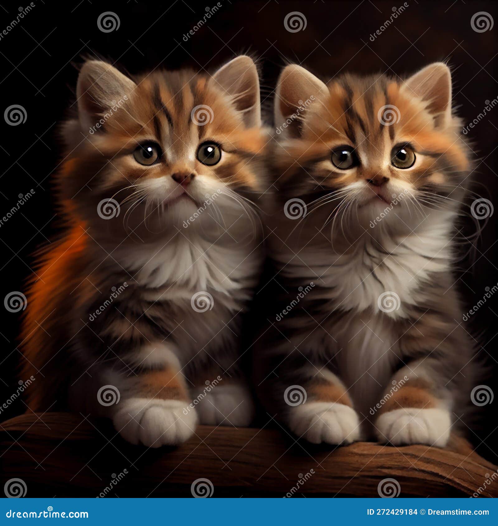 Two adorable kittens stock illustration. Illustration of fluffy - 272429184 Two adorable kittens stock illustration. Illustration of fluffy - 272429184