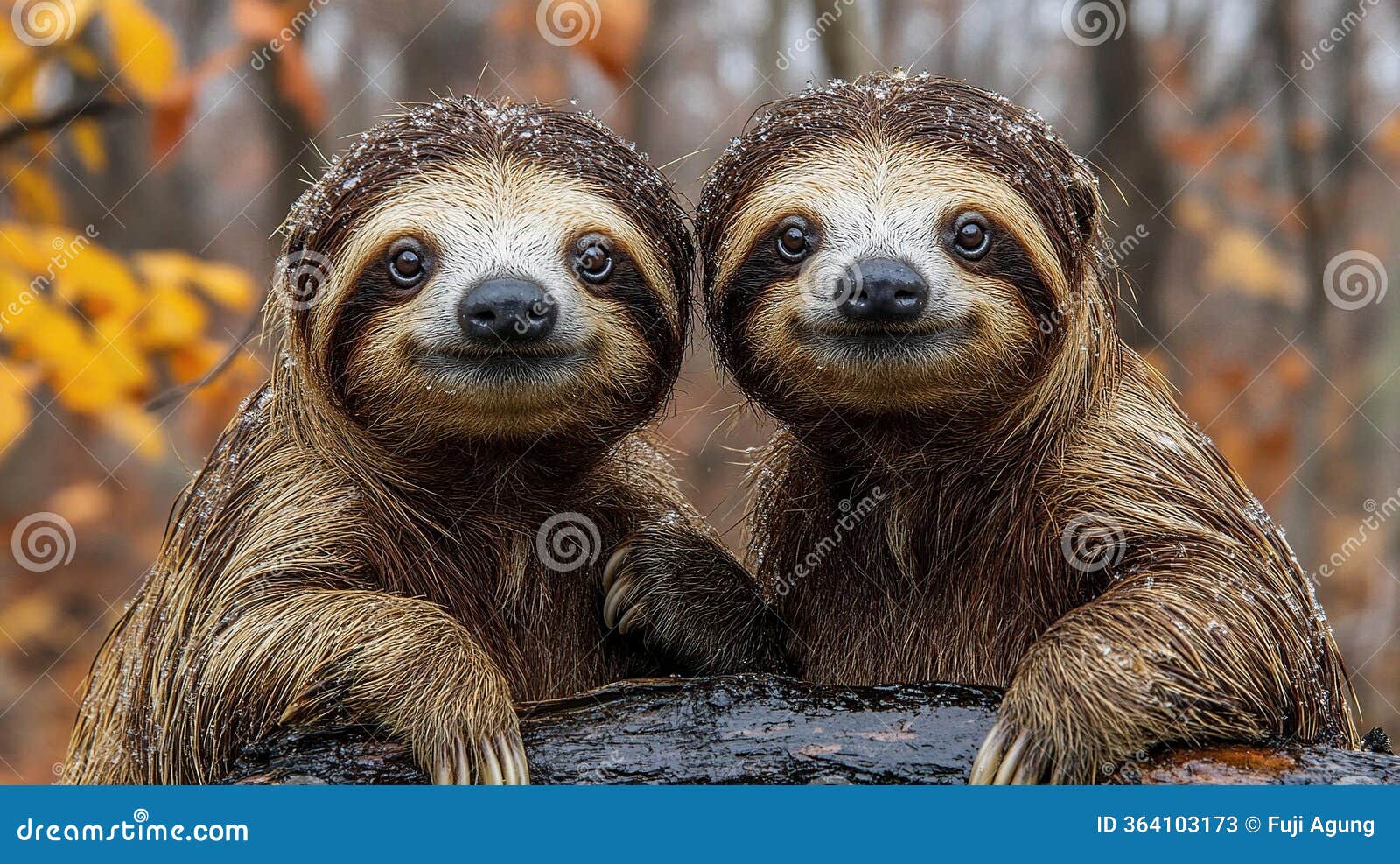 Adorable Sloths Embrace, Surrounded By Roses, Symbolizing Love. Animal ...