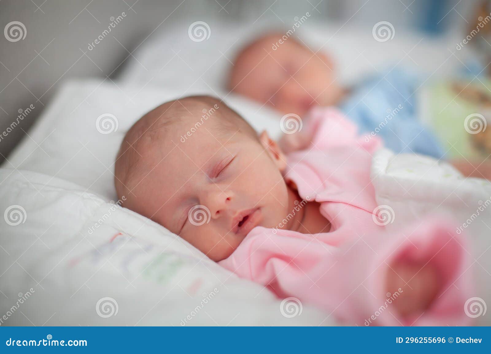 Two Adorable Twin Babies Sleeping Stock Photo - Image of adorable, cute ...