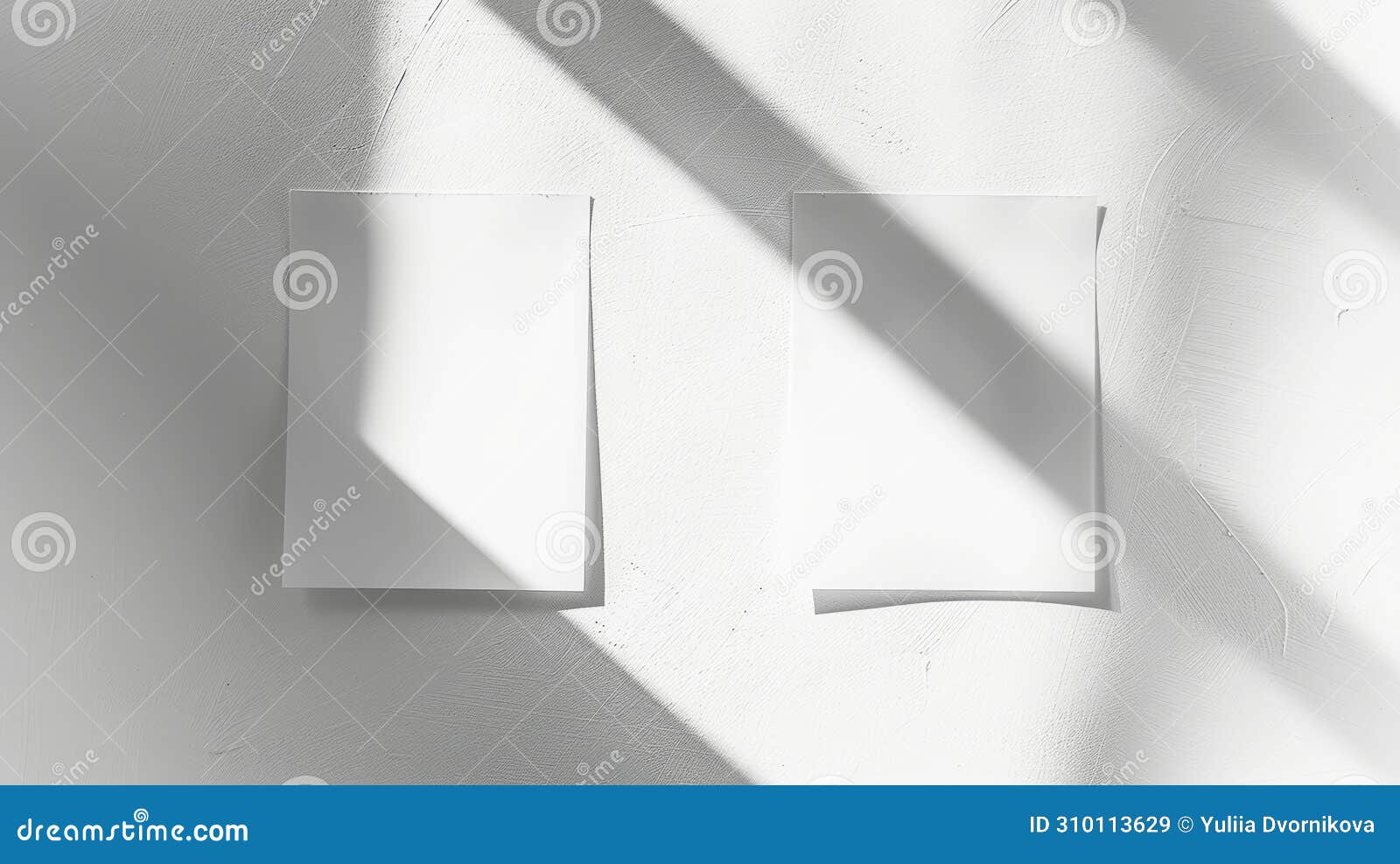 Two Aesthetic White Sticky Note Reminders on White Background. Sun Rays ...